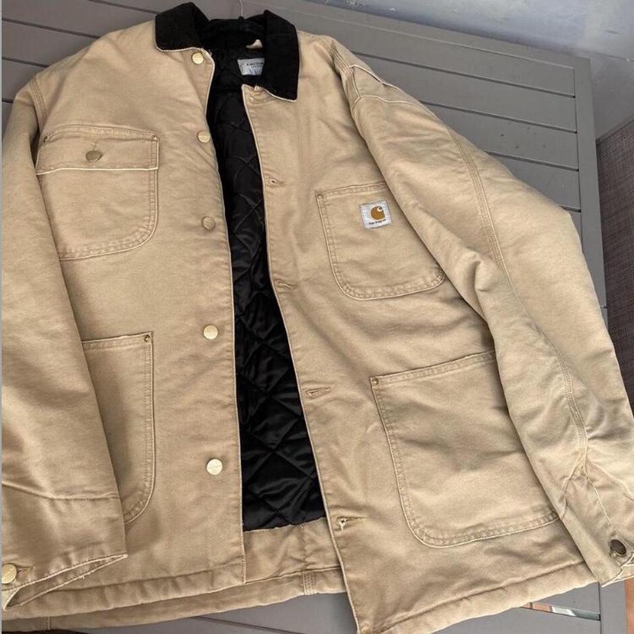 Carhartt wip og chore coat xl Rrp £220... - Depop