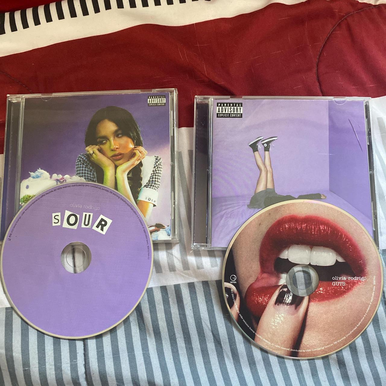 olivia rodrigo guts & sour cd bundle • sour was... - Depop