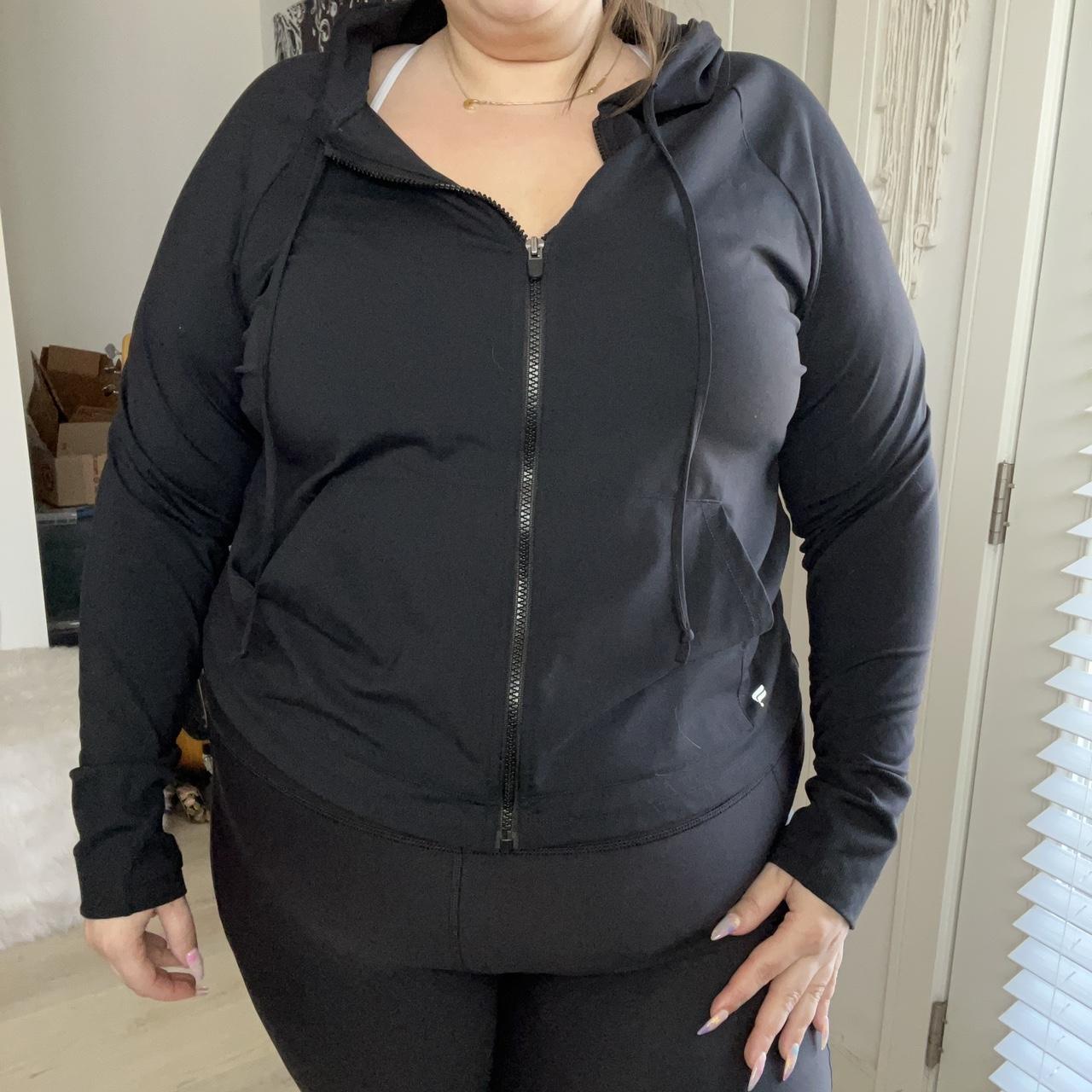 Fabletics cropped athletic jacket size 2x 20/22 - Depop