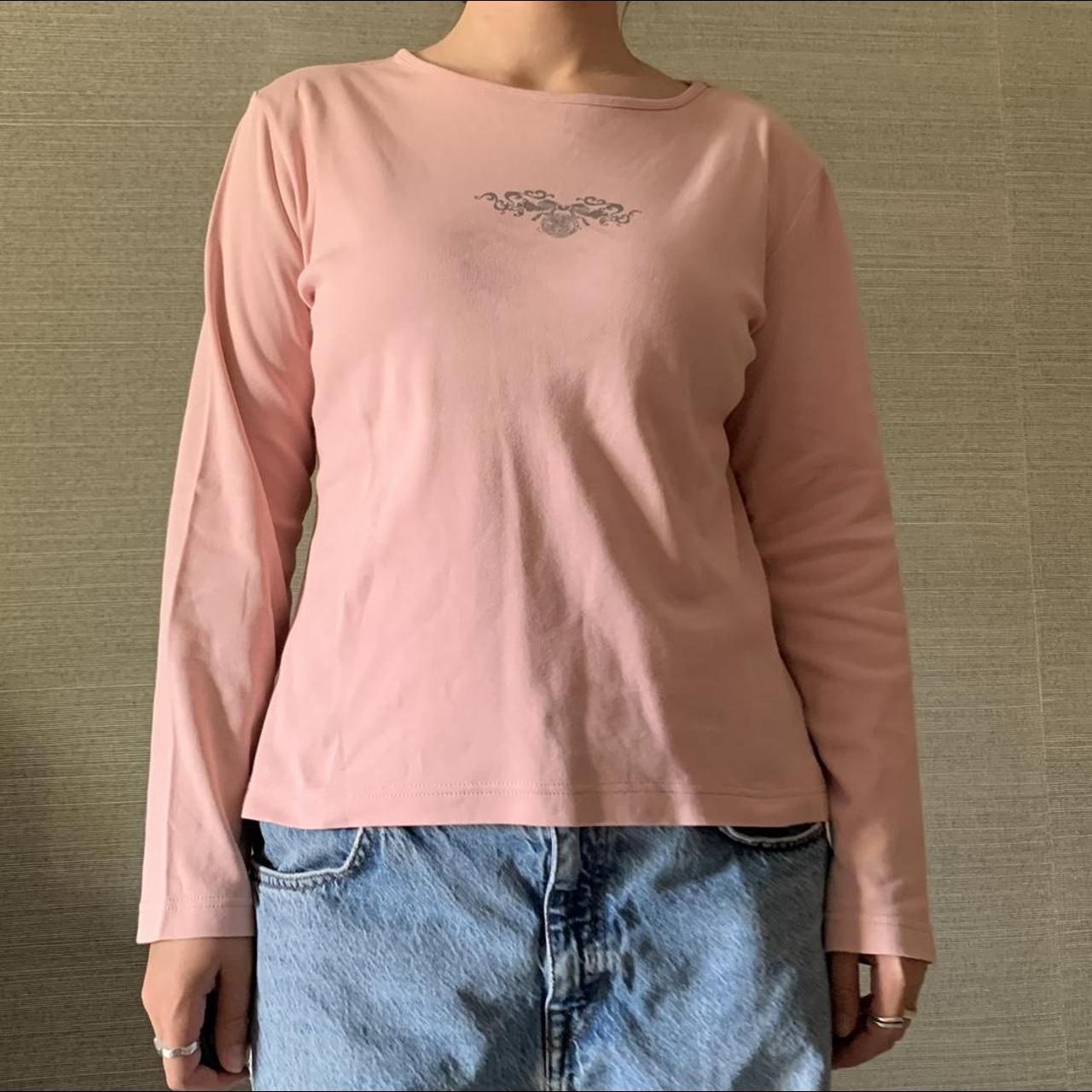 Y2k 00s 90s vintage baby blush light pink long... - Depop