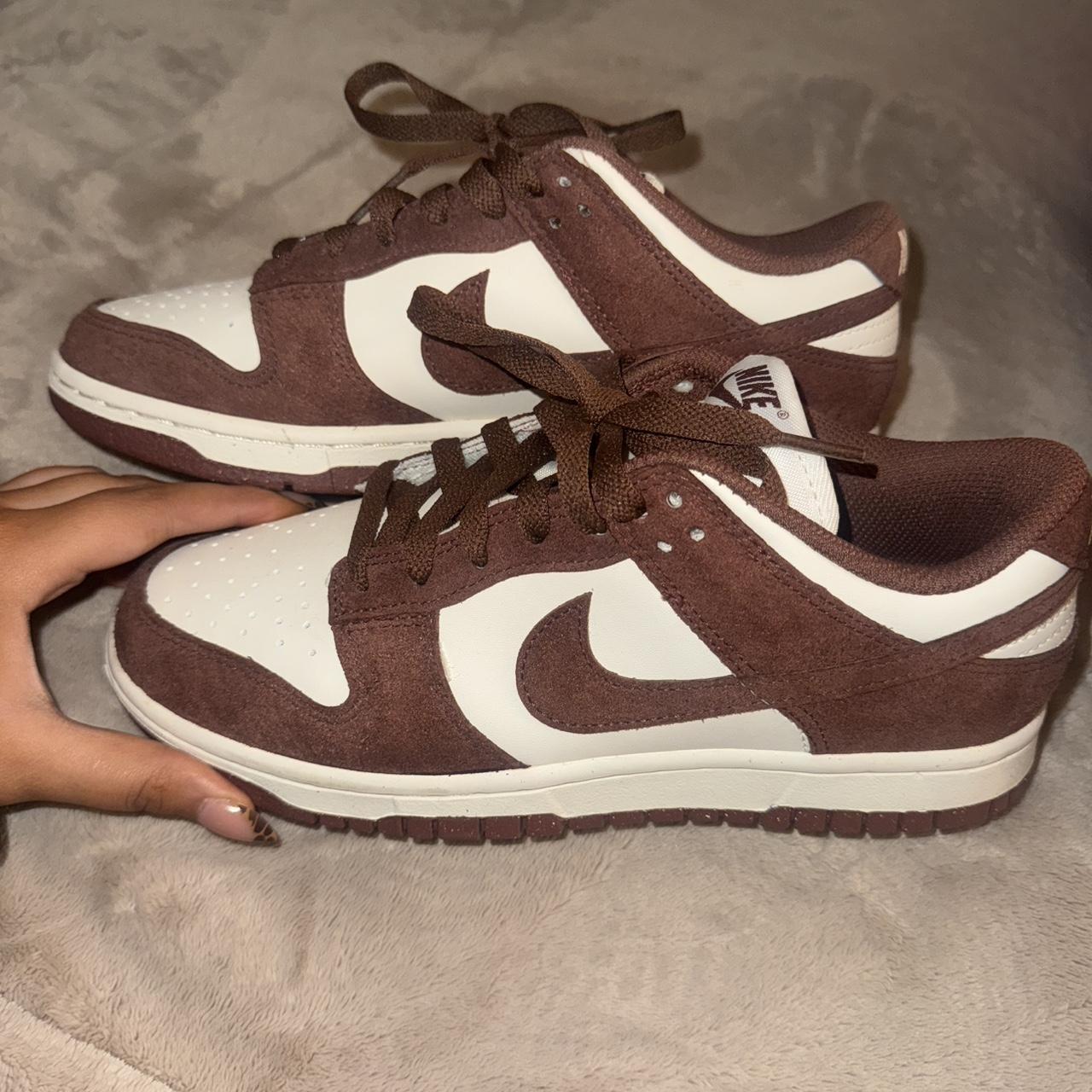 Brand New Nike Brown Dunks i’ve never worn them,... | Depop