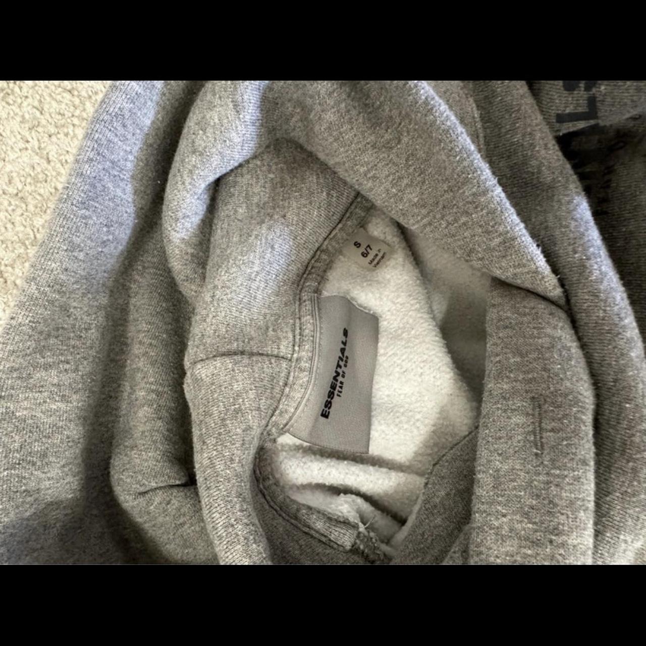 Kid’s grey essentials fear of god tracksuit Jumper... - Depop