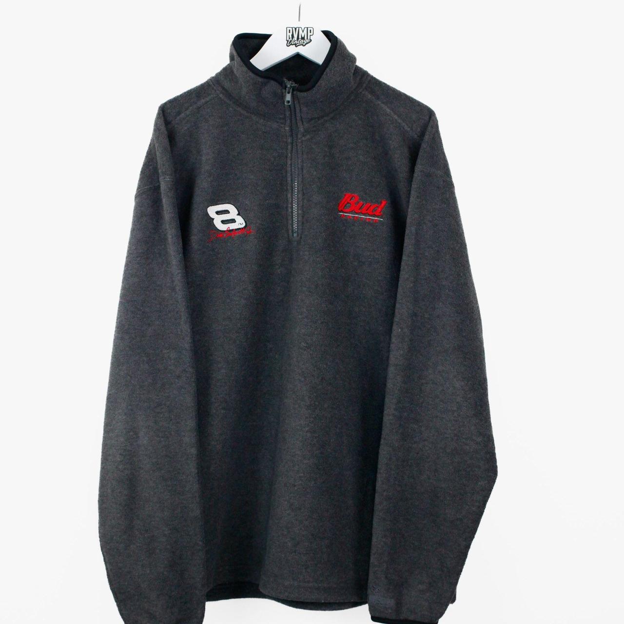NASCAR Budweiser Grey Racing Fleece... - Depop