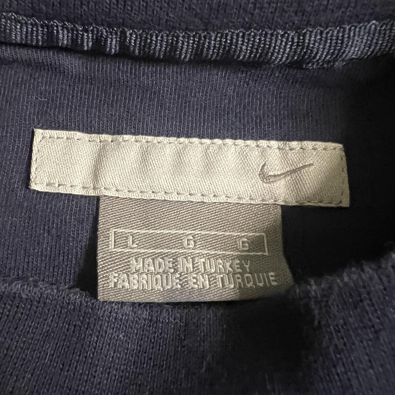 Nike 00’s Vintage longsleeve Navy Crewneck Size Large - Depop