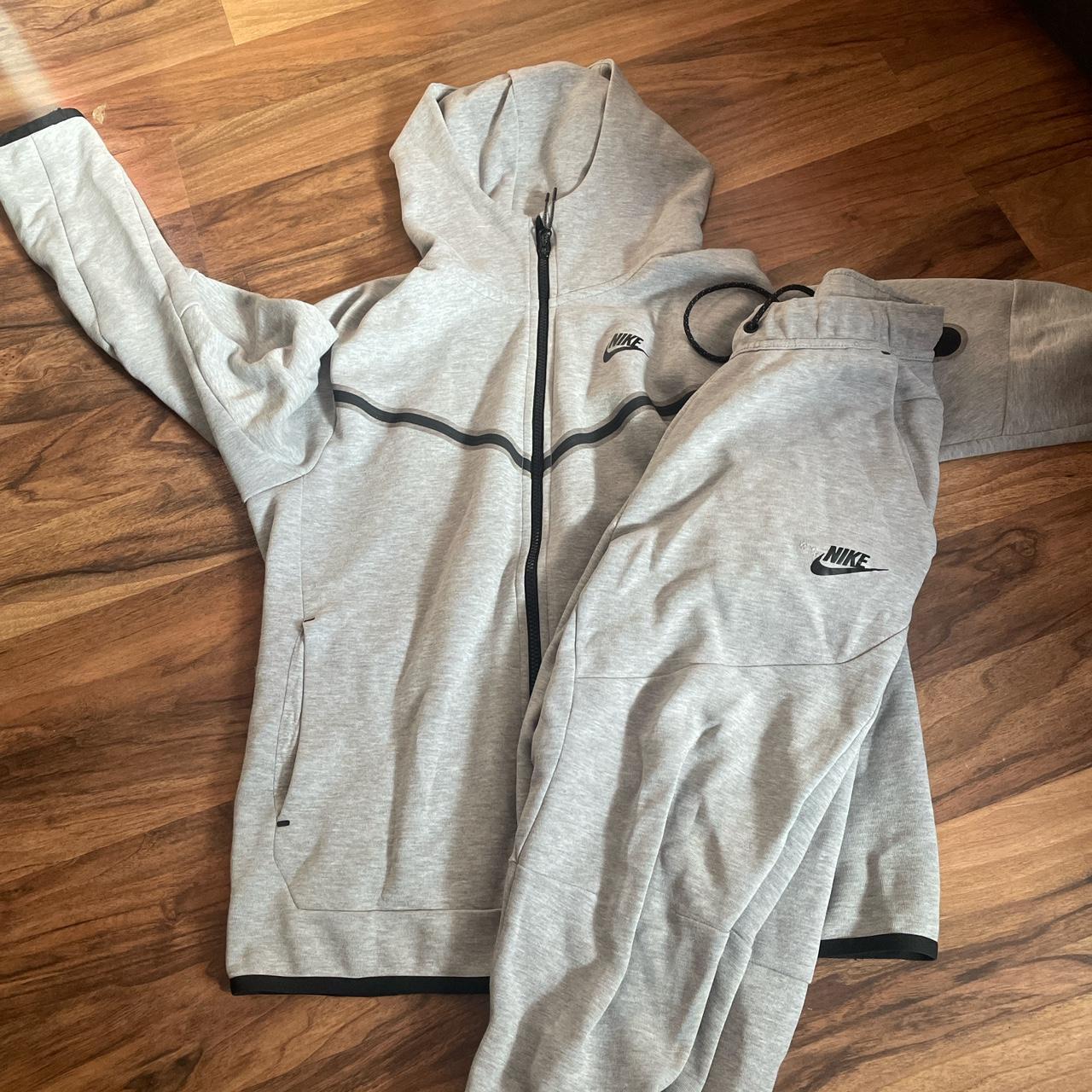 Grey Nike tech fleece tracksuit #tracksuit - Depop