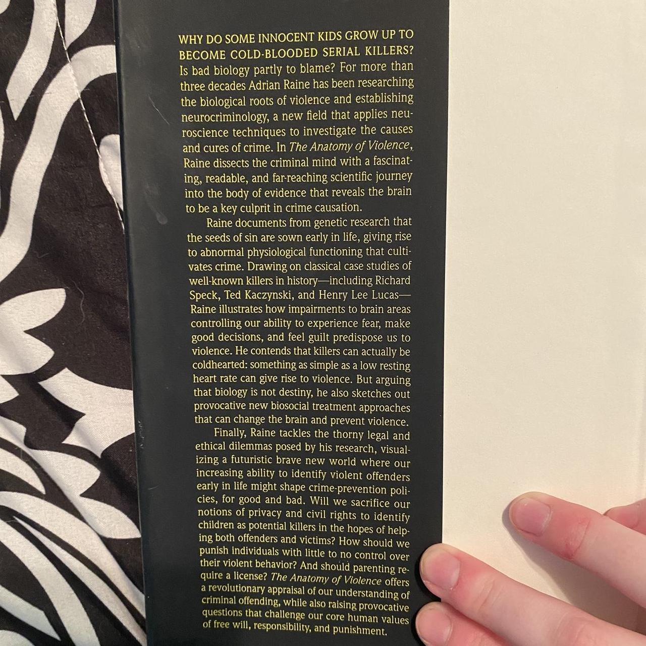 The Anatomy of Violence by Adrian Raine | nonfiction... - Depop