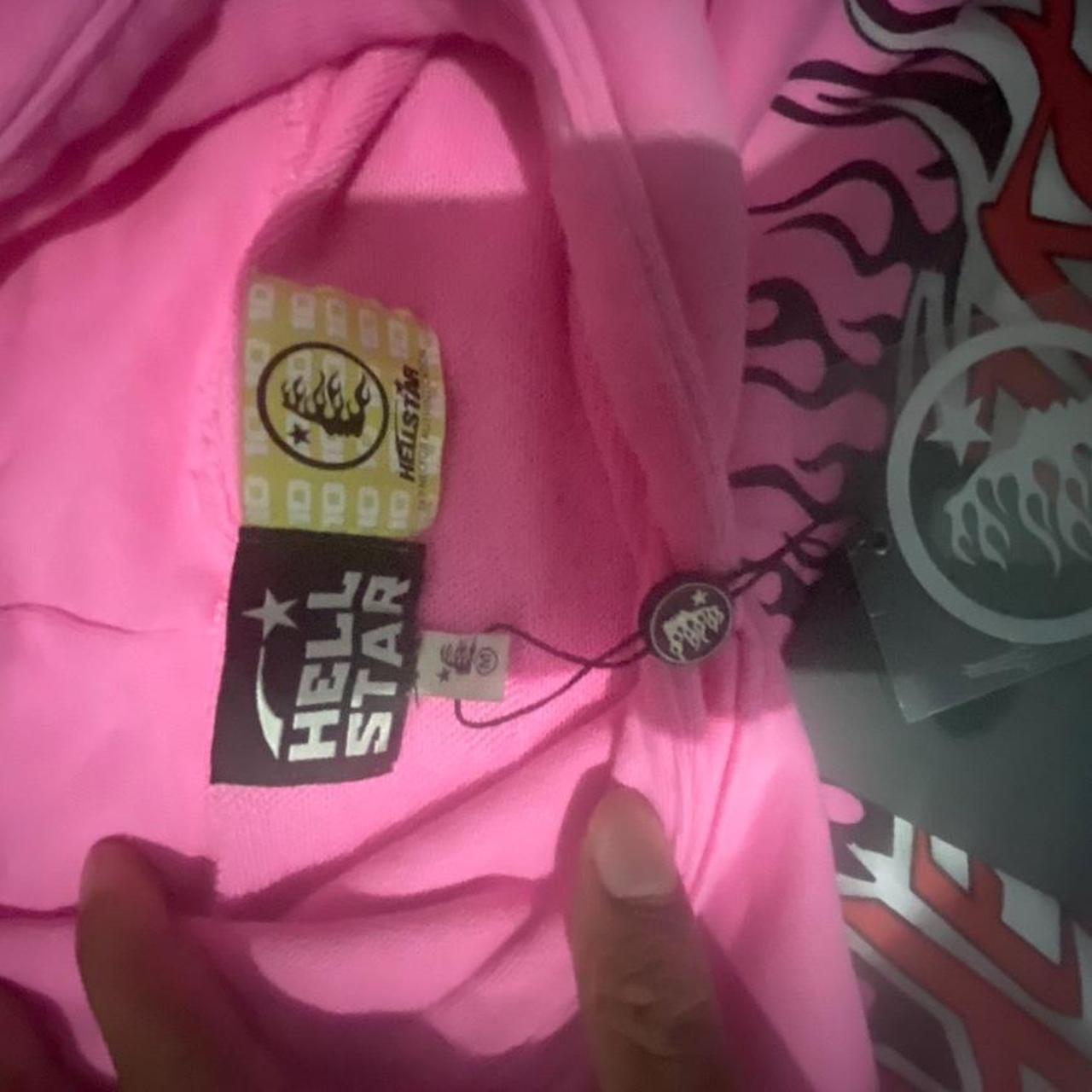 Pink hellstar hoodie (throw the best offer) - Depop