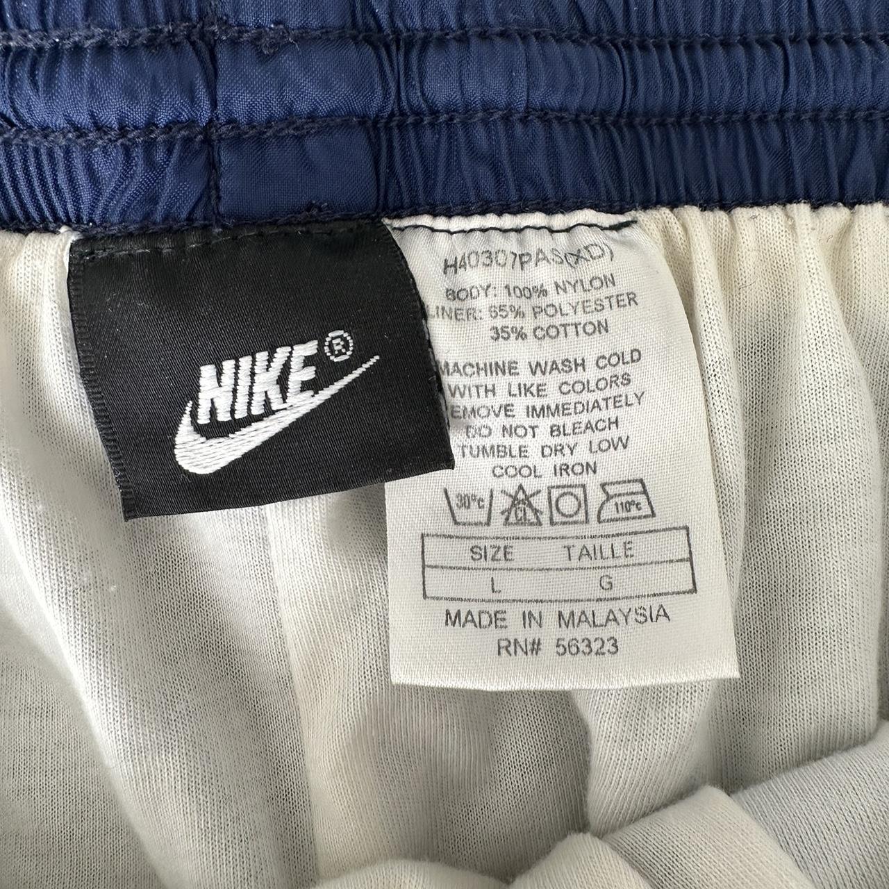 Y2k 2000's Nike trackpants Navy blue colour // size... - Depop