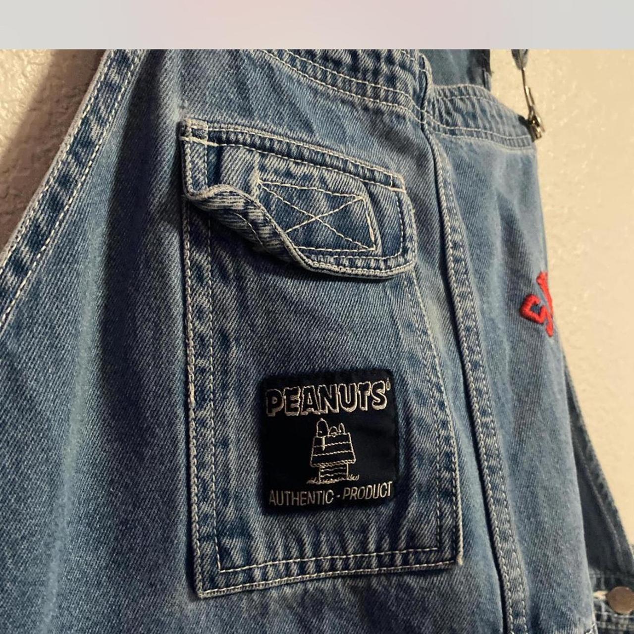 vintage snoopy short overalls. Size 22. - Depop