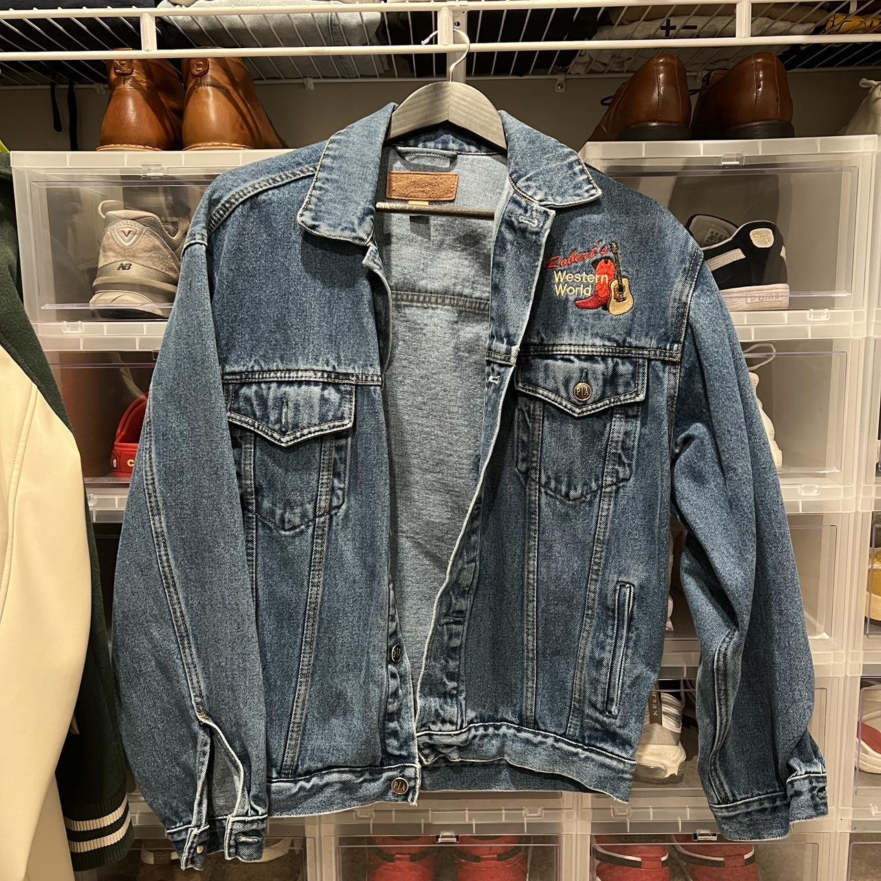 Item: Robert’s Western World Denim Jacket Size: S... - Depop