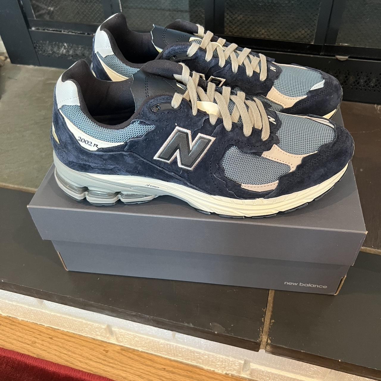 New balance 2002r protection pack “dark navy”... - Depop