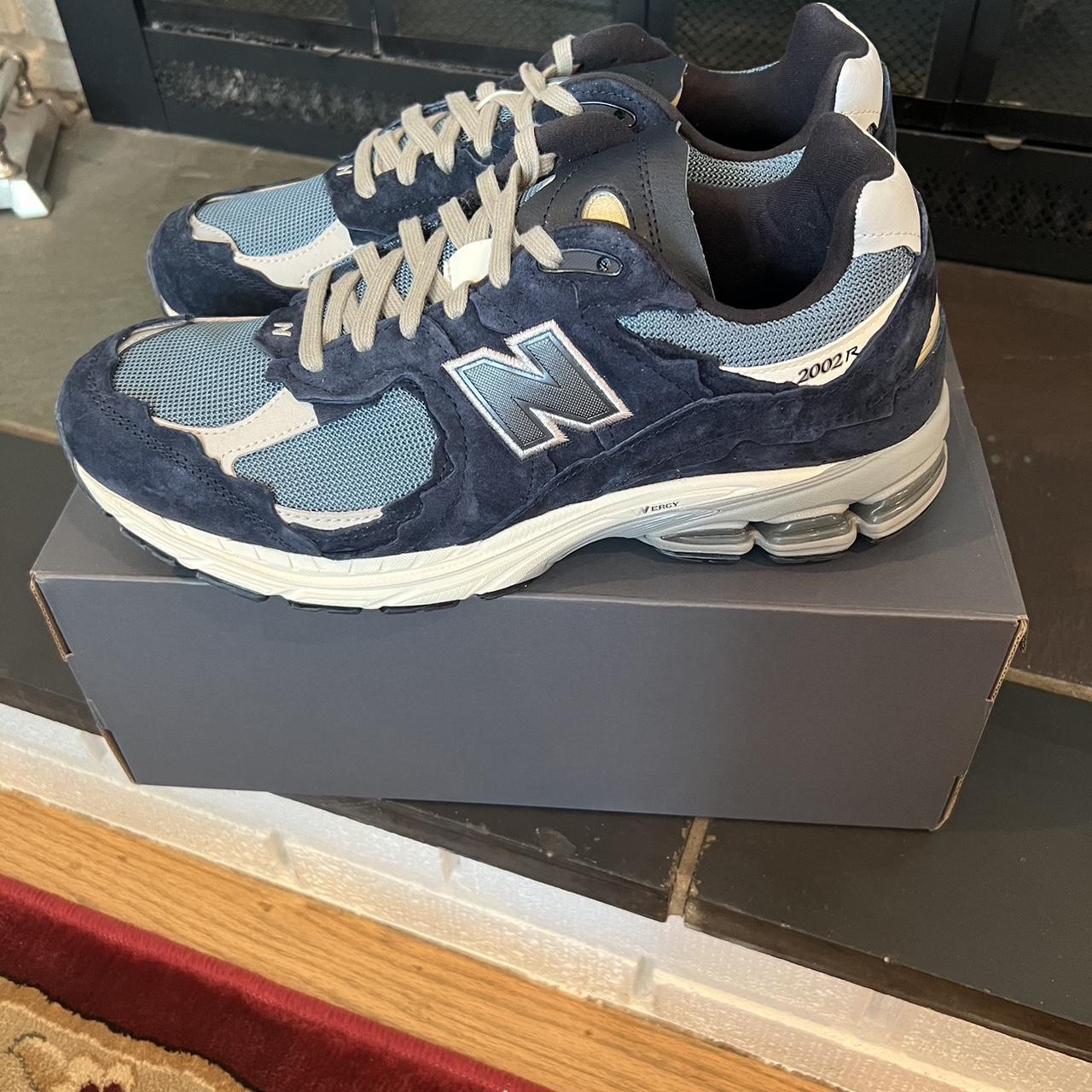 New balance 2002r protection pack “dark navy”... - Depop