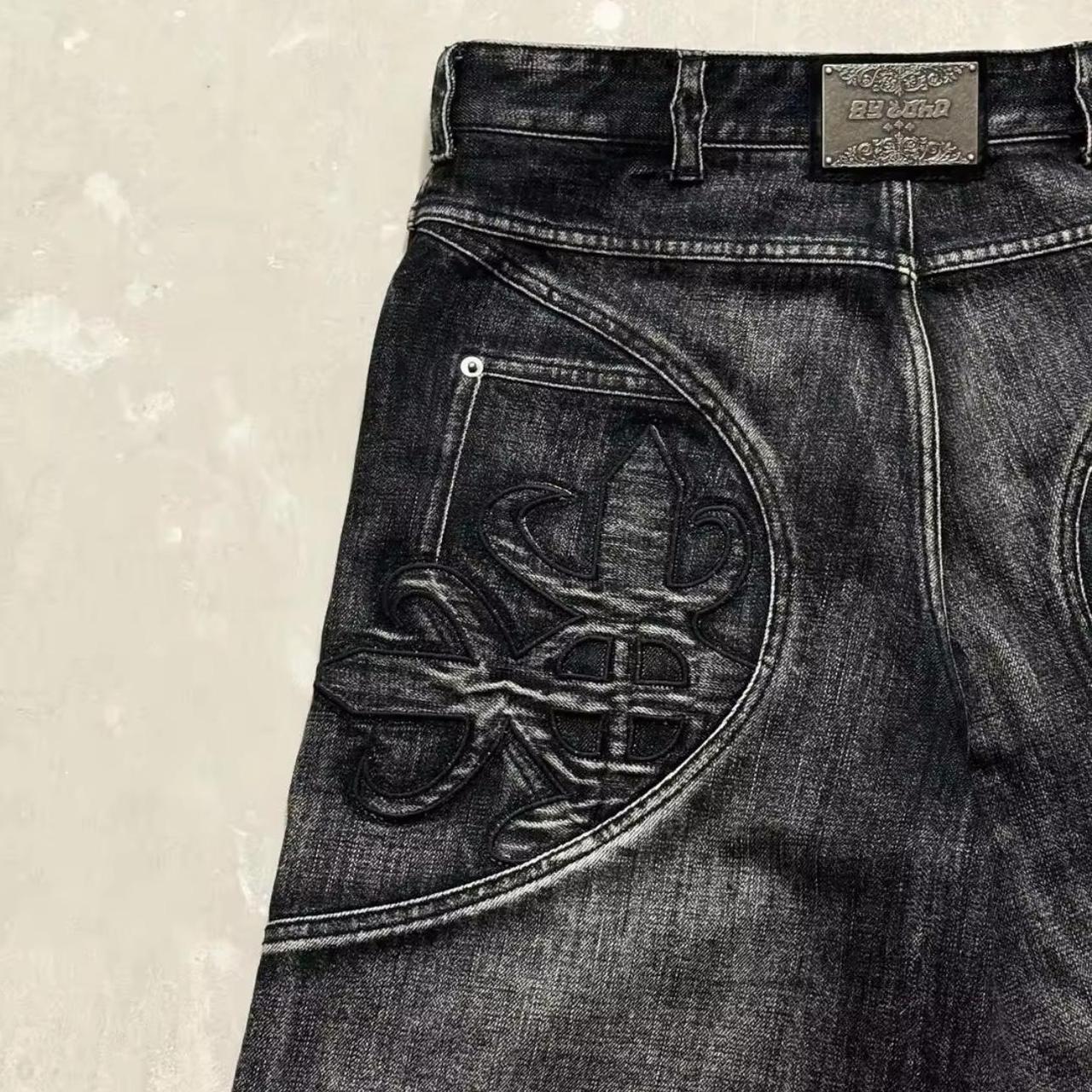 Baggy Cross Denium Waist: 31 inch’s Length: Top of... - Depop