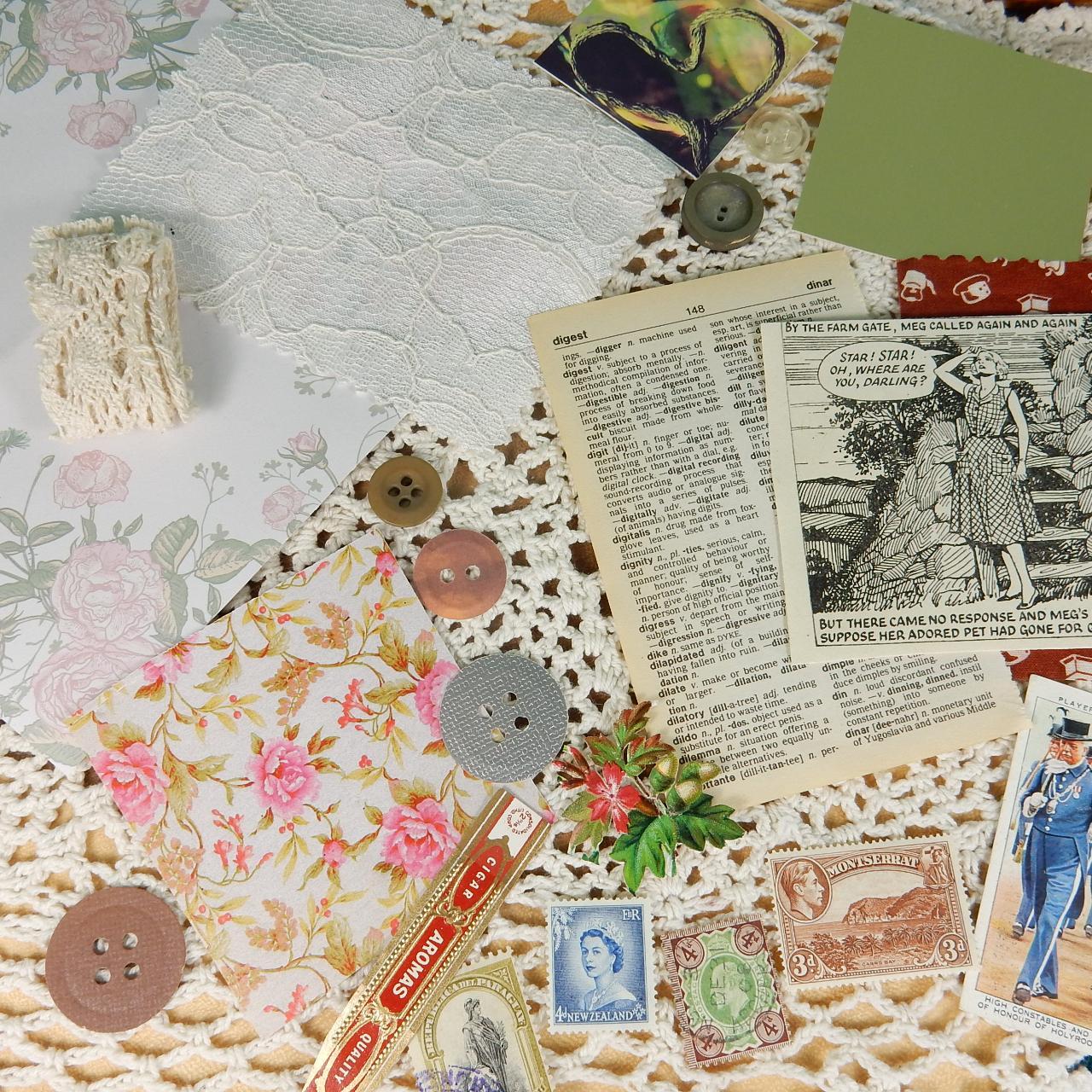 25 x ephemera items perfect for junk journal and... - Depop