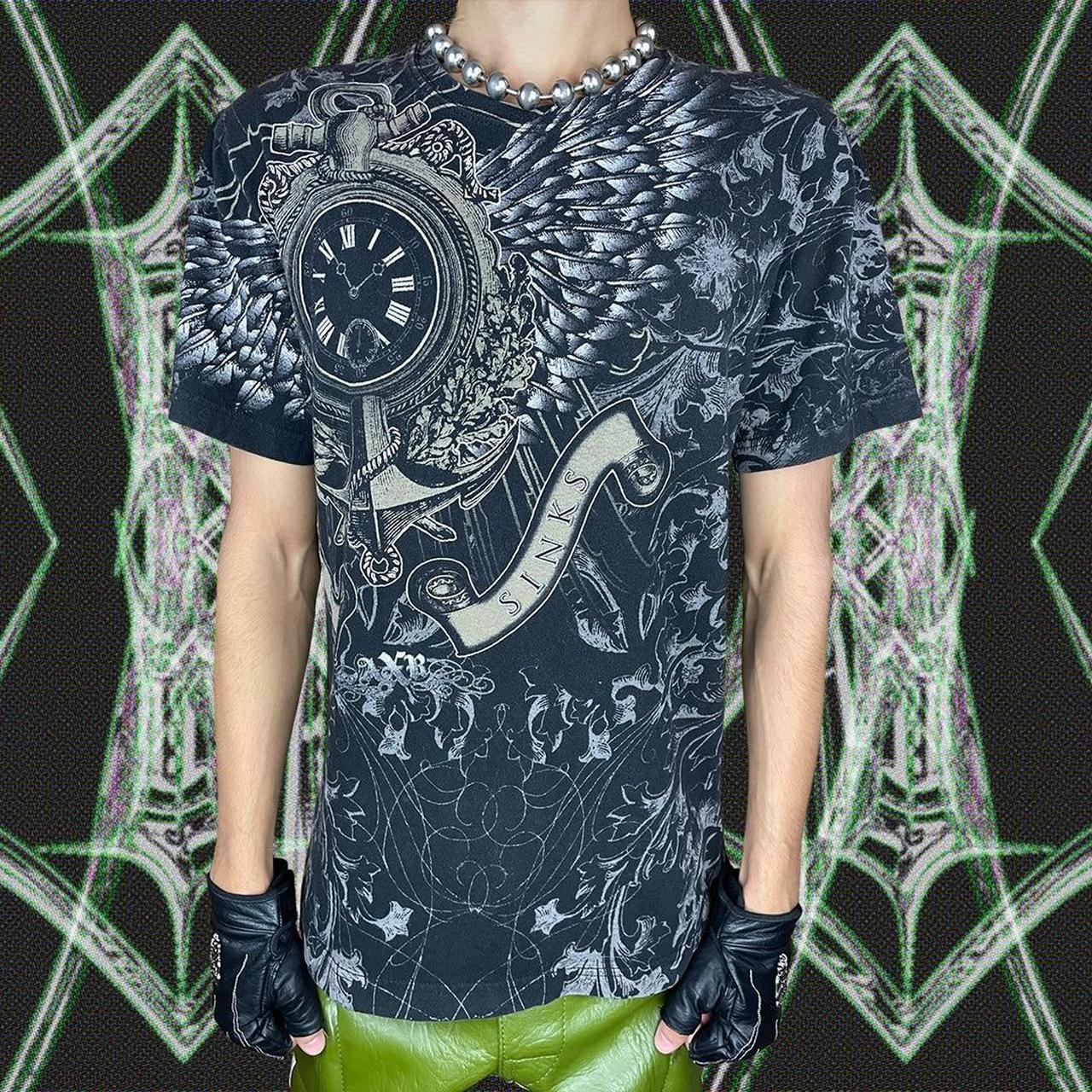 Xzavier Unlimited Goth T- Shirt Xzavier All over... - Depop