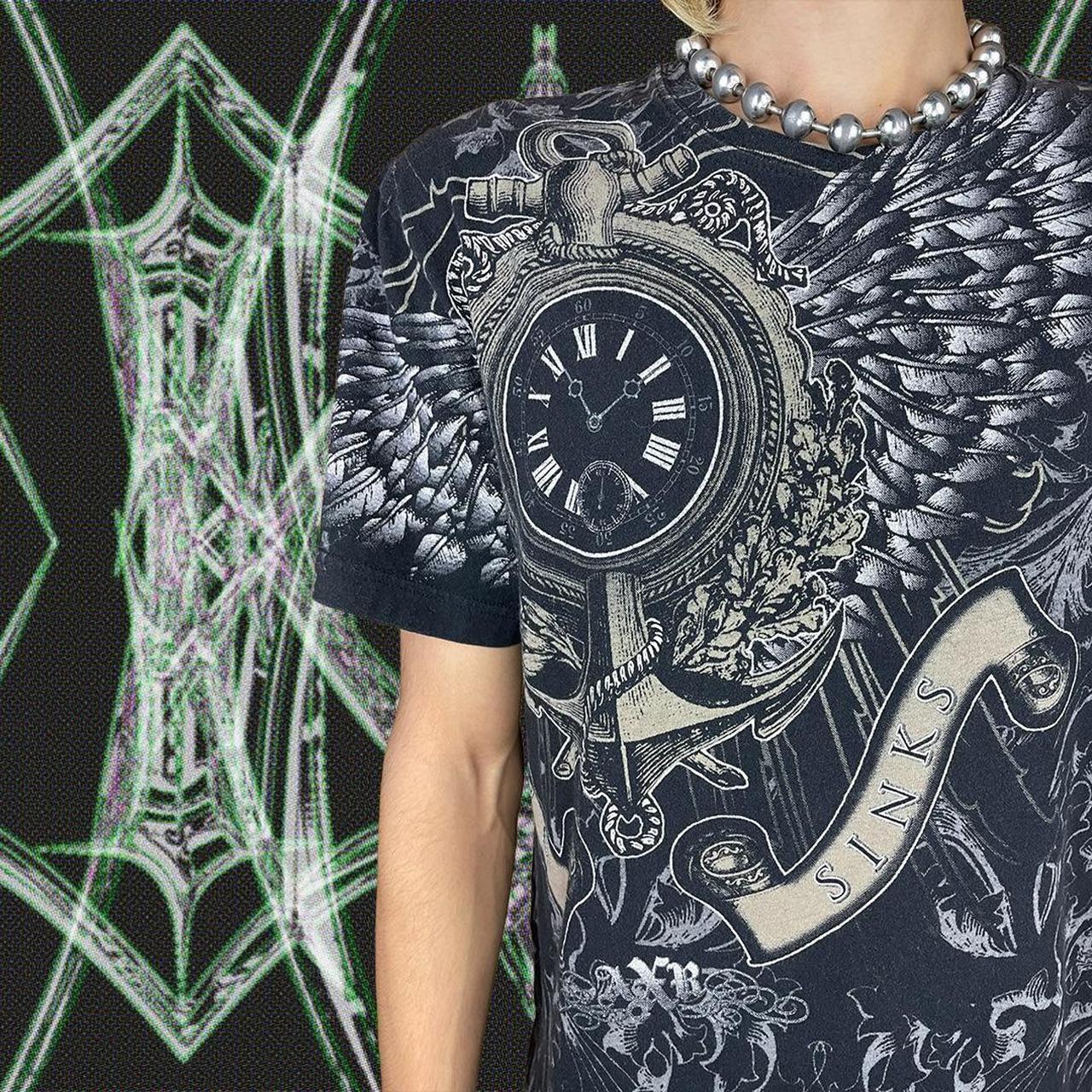 Xzavier Unlimited Goth T- Shirt Xzavier All over... - Depop