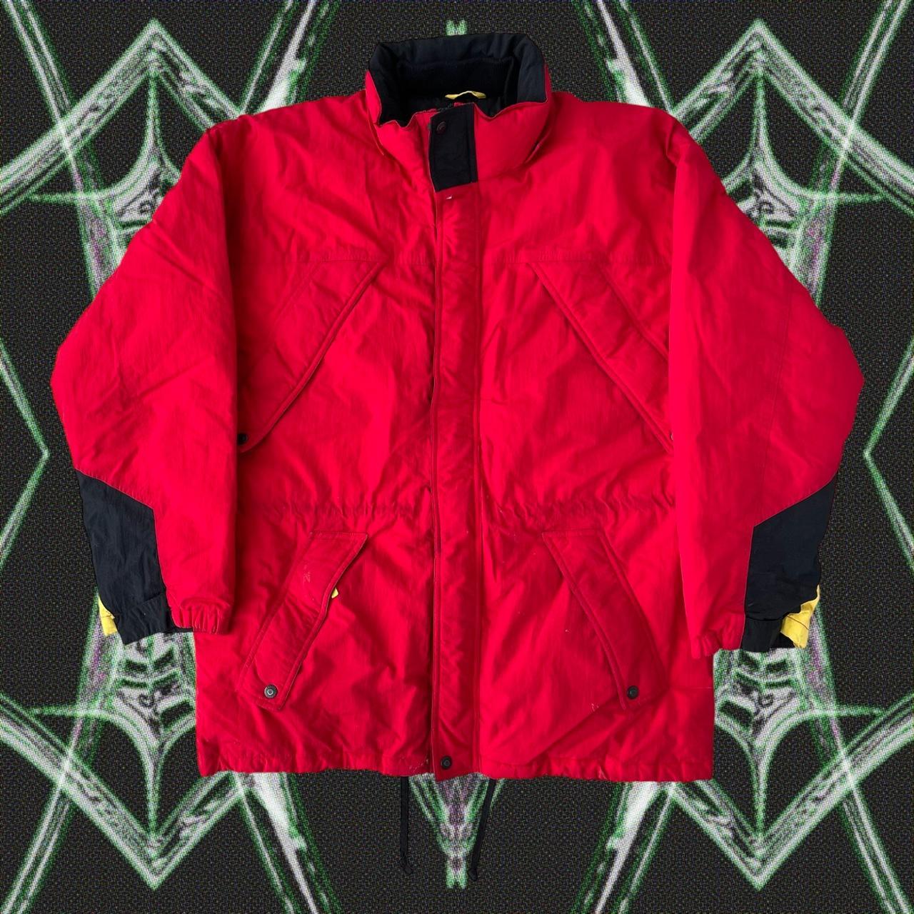 Marlboro Men's Red and Yellow Jacket | Depop