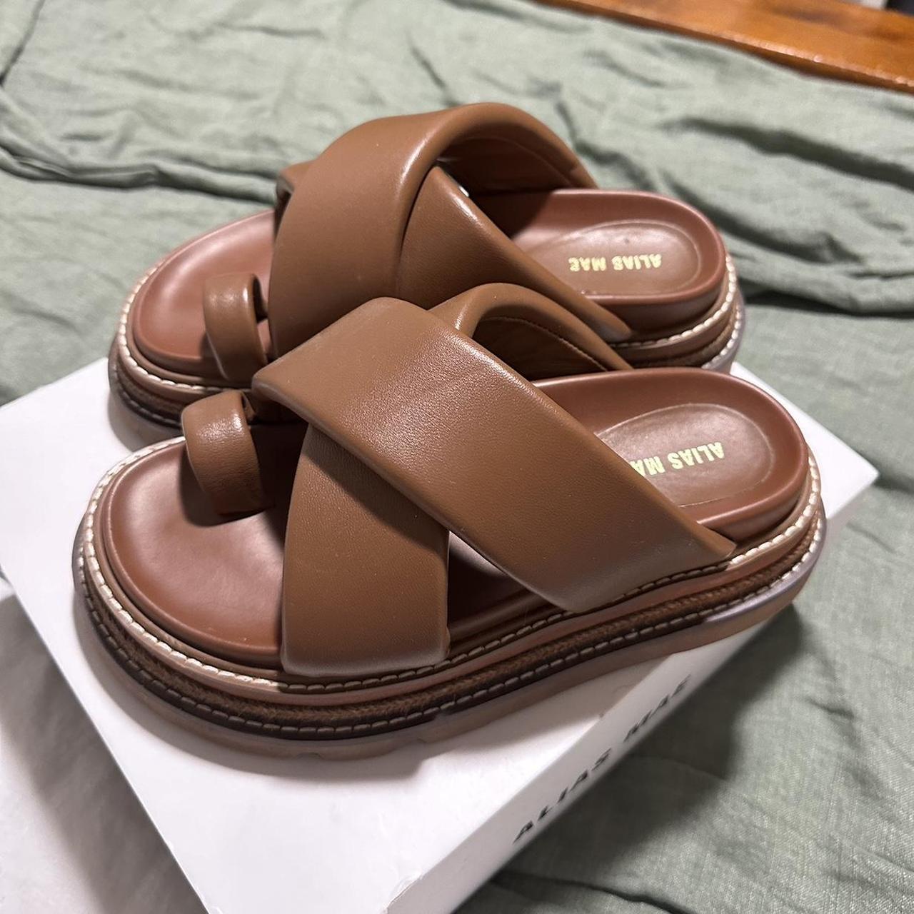 alias mae venga sandal worn once - size 39 (US 8) -... - Depop