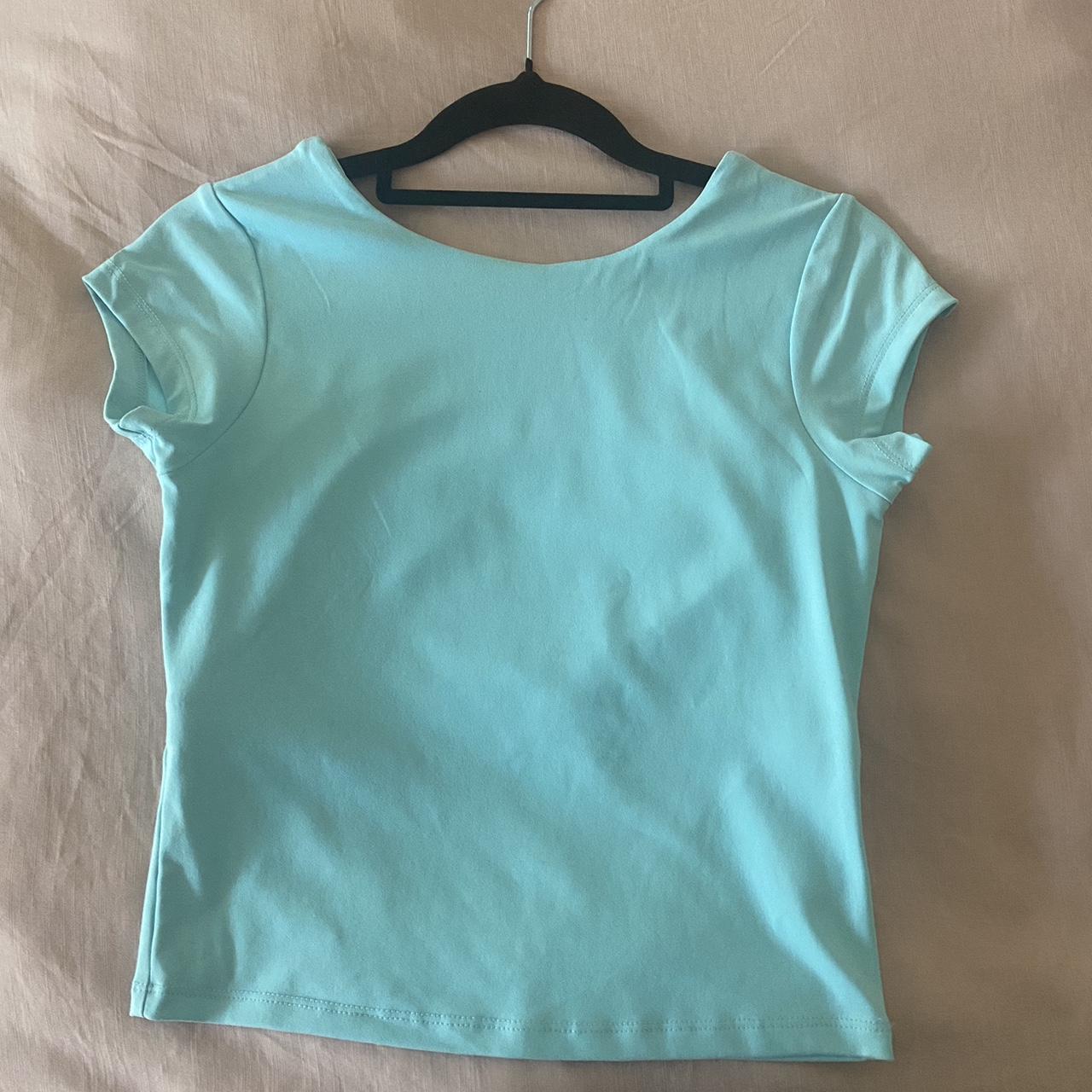 blue glassons top - Depop