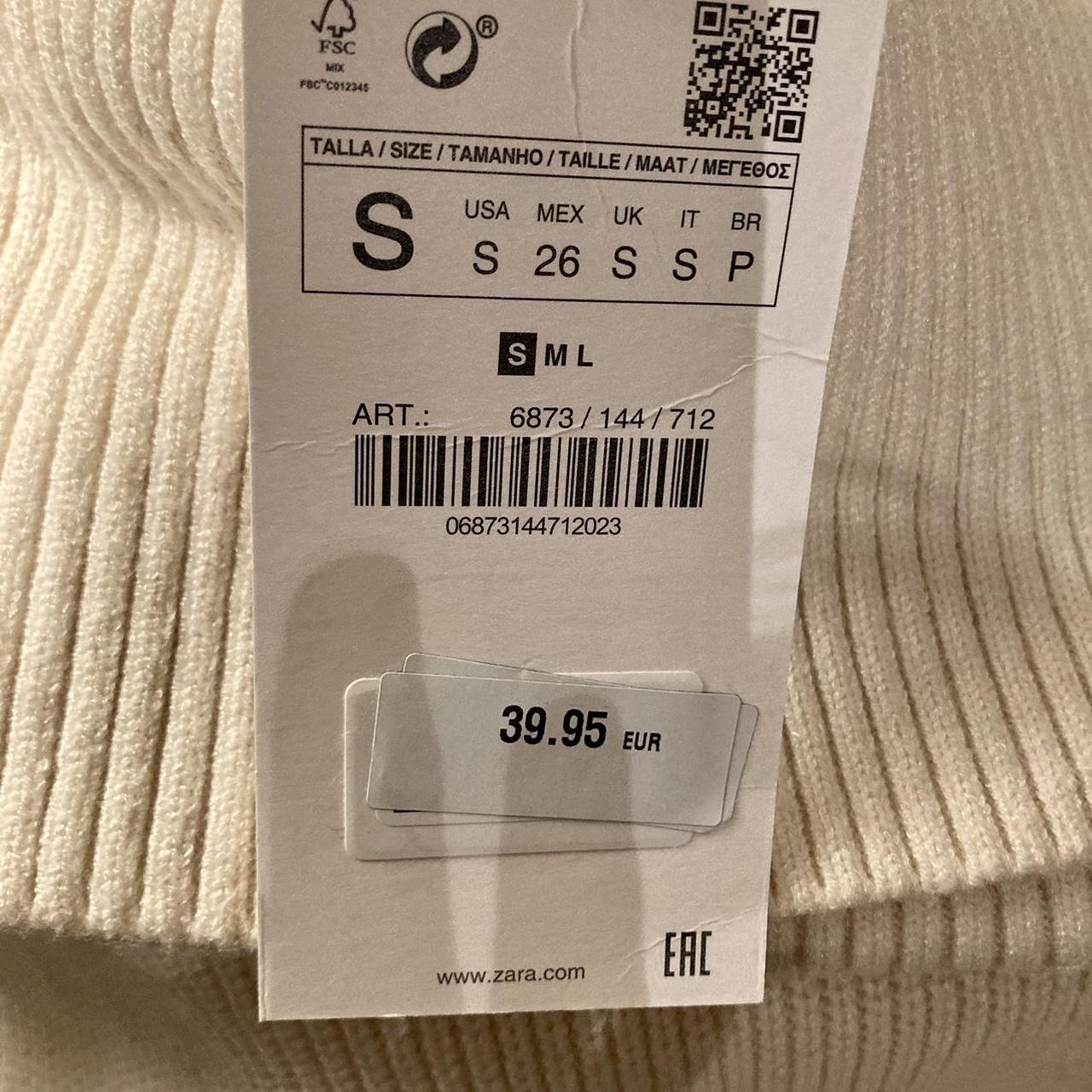 Zara Beautiful full length cream knit dress. Off... - Depop