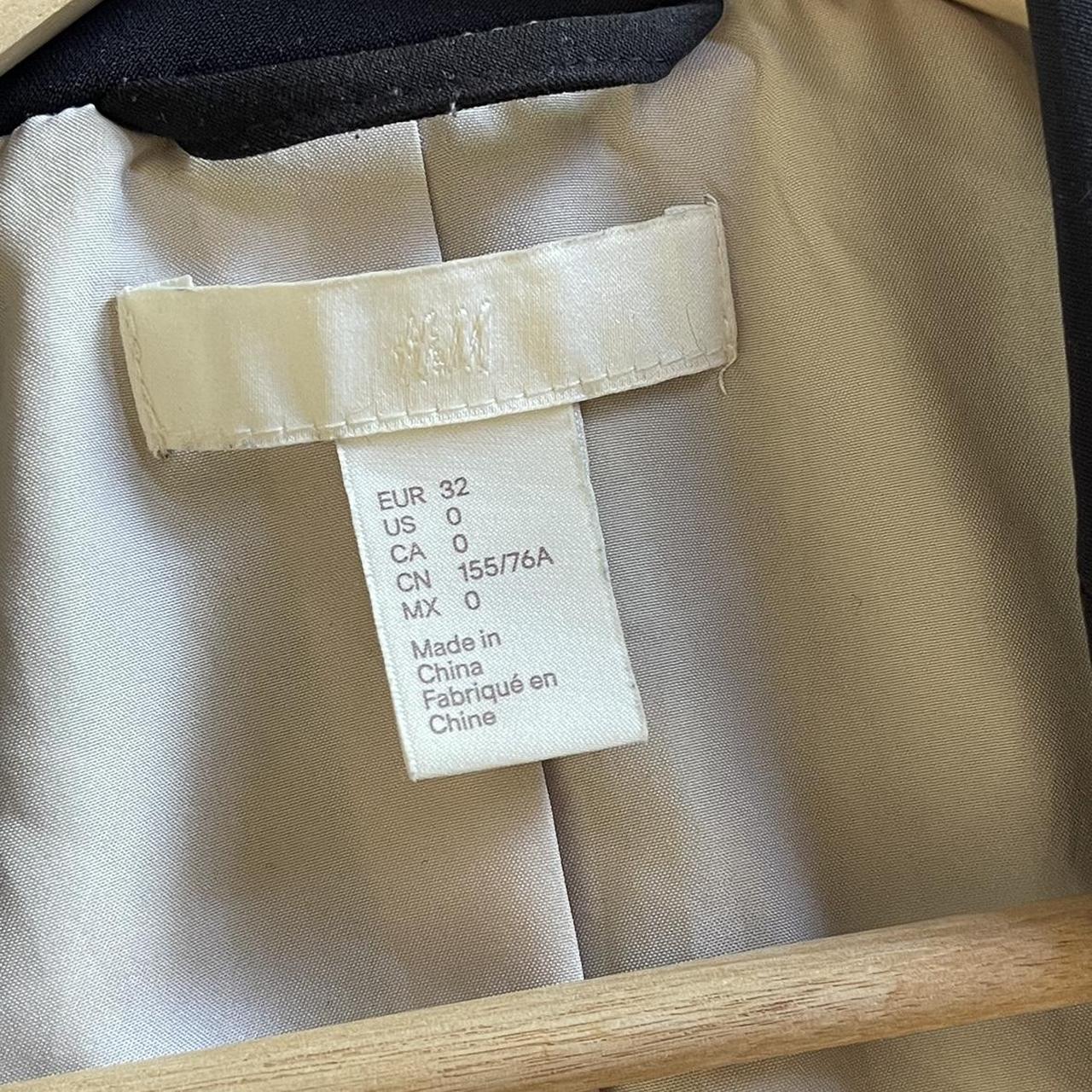 H&M Women's Black Tailored-jackets | Depop