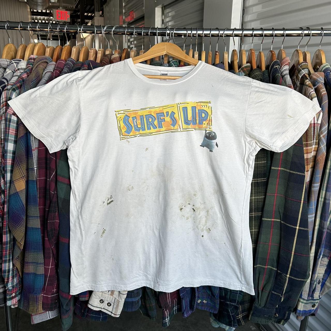 2007 Vintage Surfs Up Tee Shirt Official Sony... | Depop