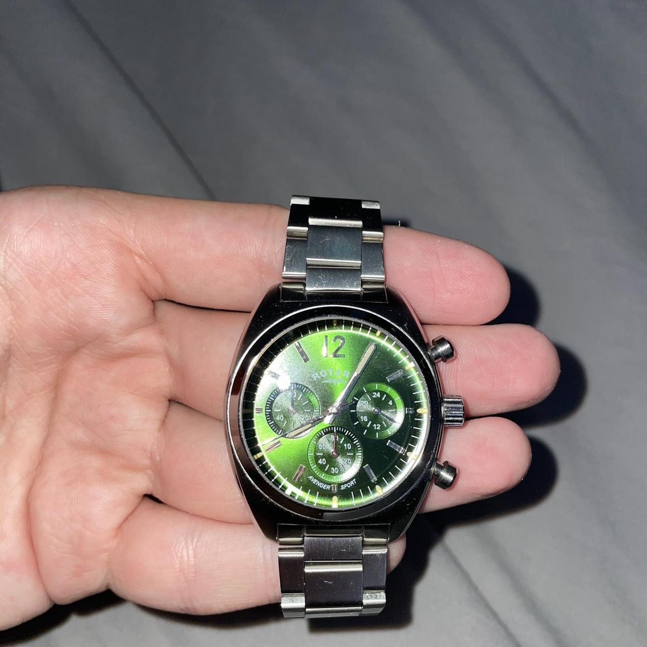 Rotary Avenger Sport Chrono Men's Green Watch Worn... - Depop