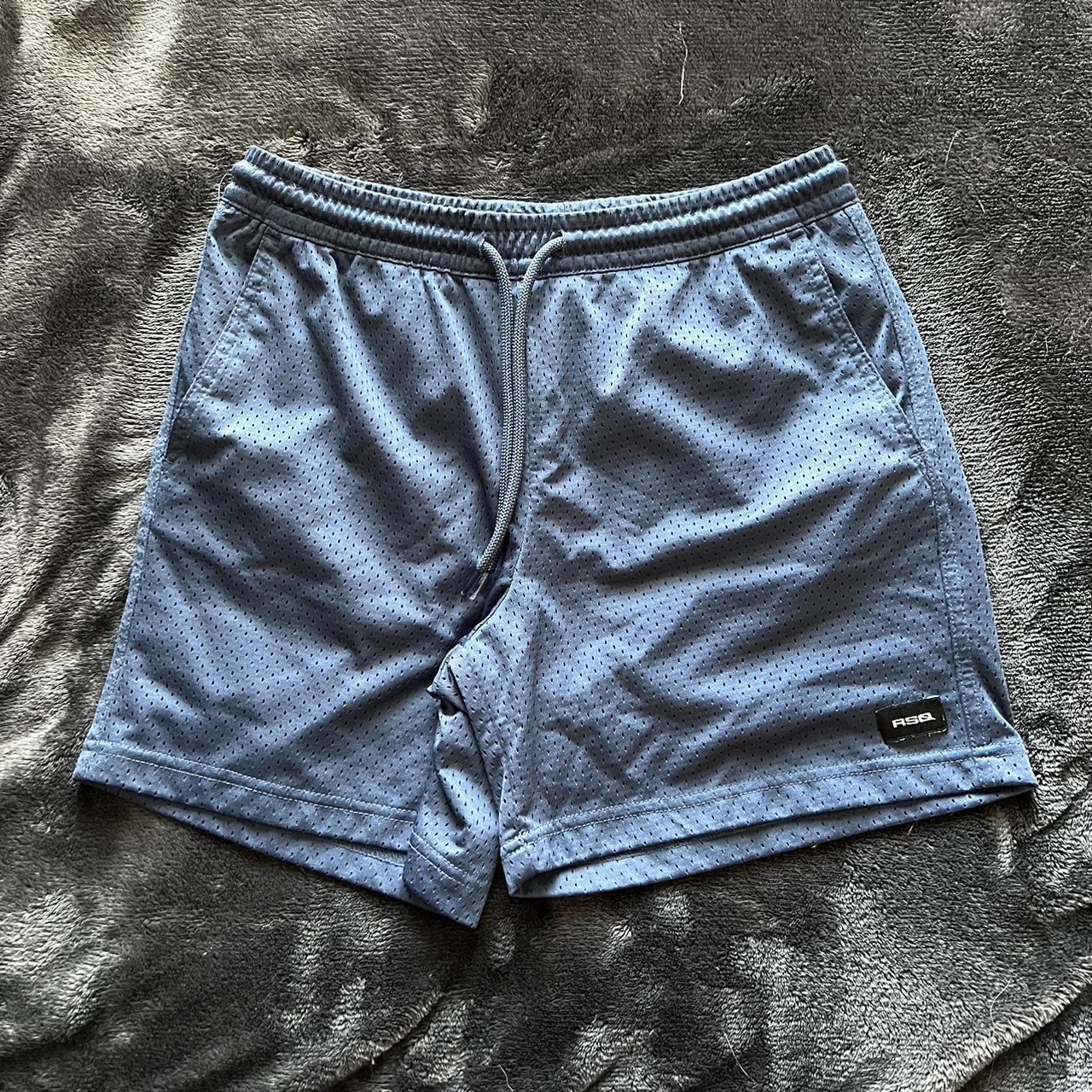 rsq navy mesh shorts - Depop