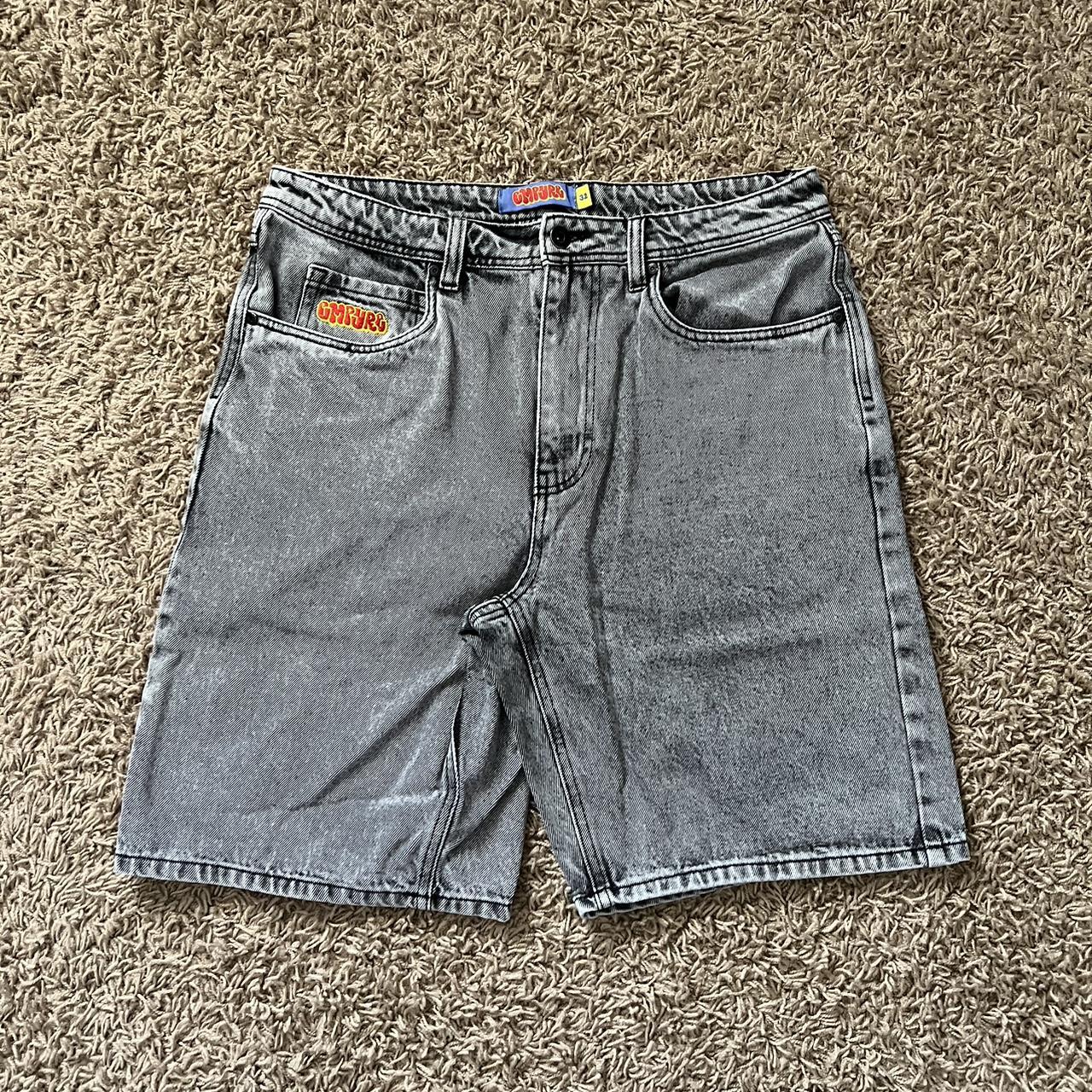 empyre loose fit grey jorts - Depop