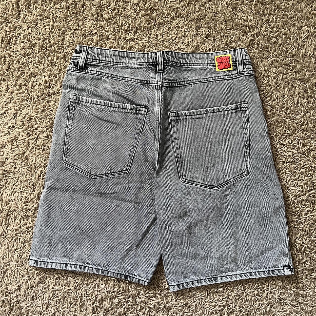 empyre loose fit grey jorts - Depop