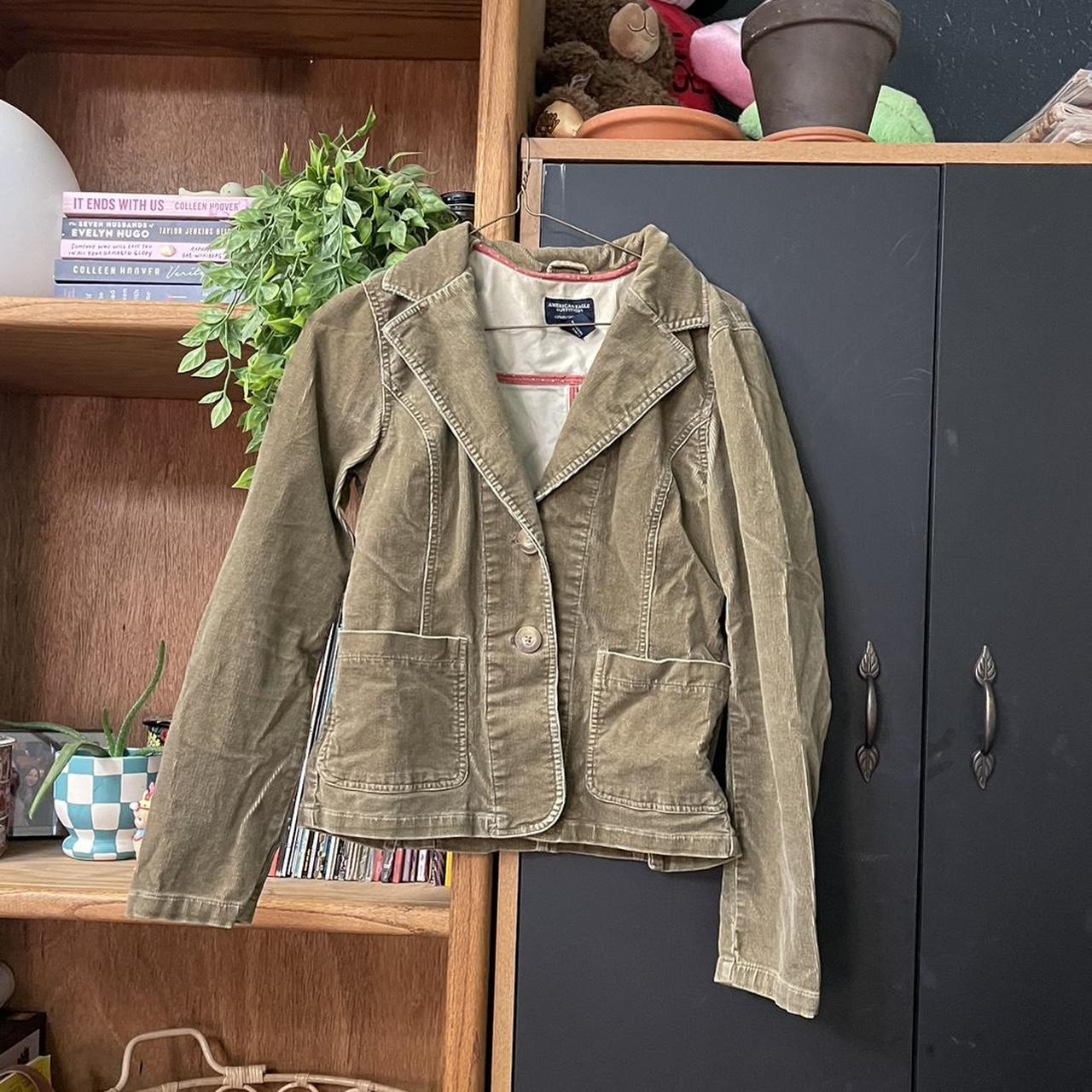 american eagle corduroy jacket - size small this... - Depop