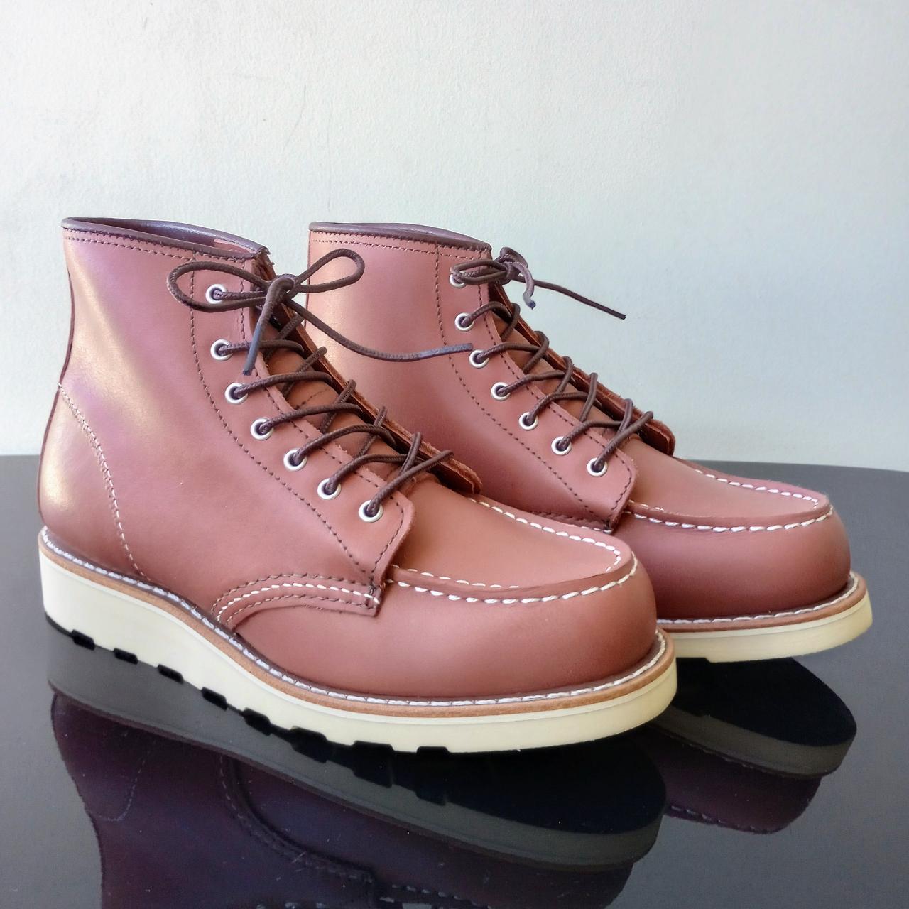 Red Wing Heritage Women's Classic Moc Short Boot... - Depop