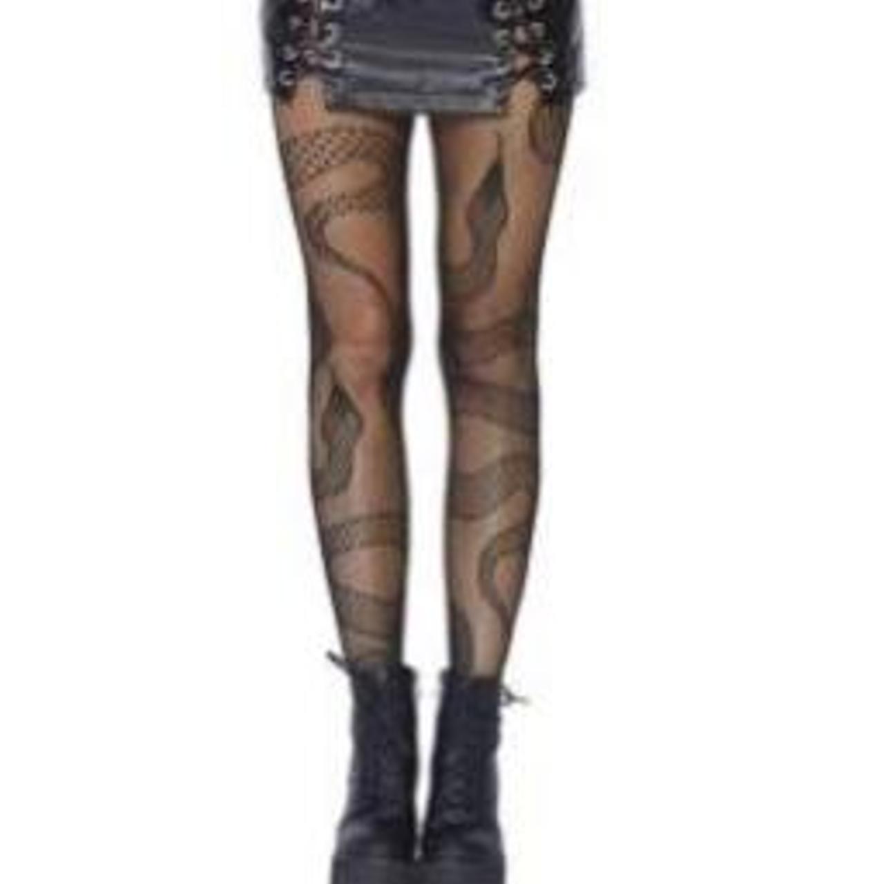 brand new snake patterned tights!! perfect for... - Depop