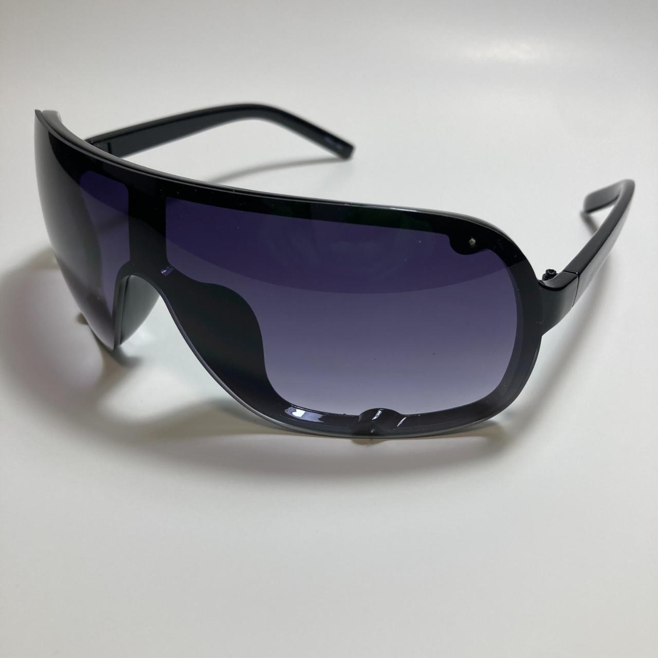 bubble shield sunglasses single lens fade lens... - Depop