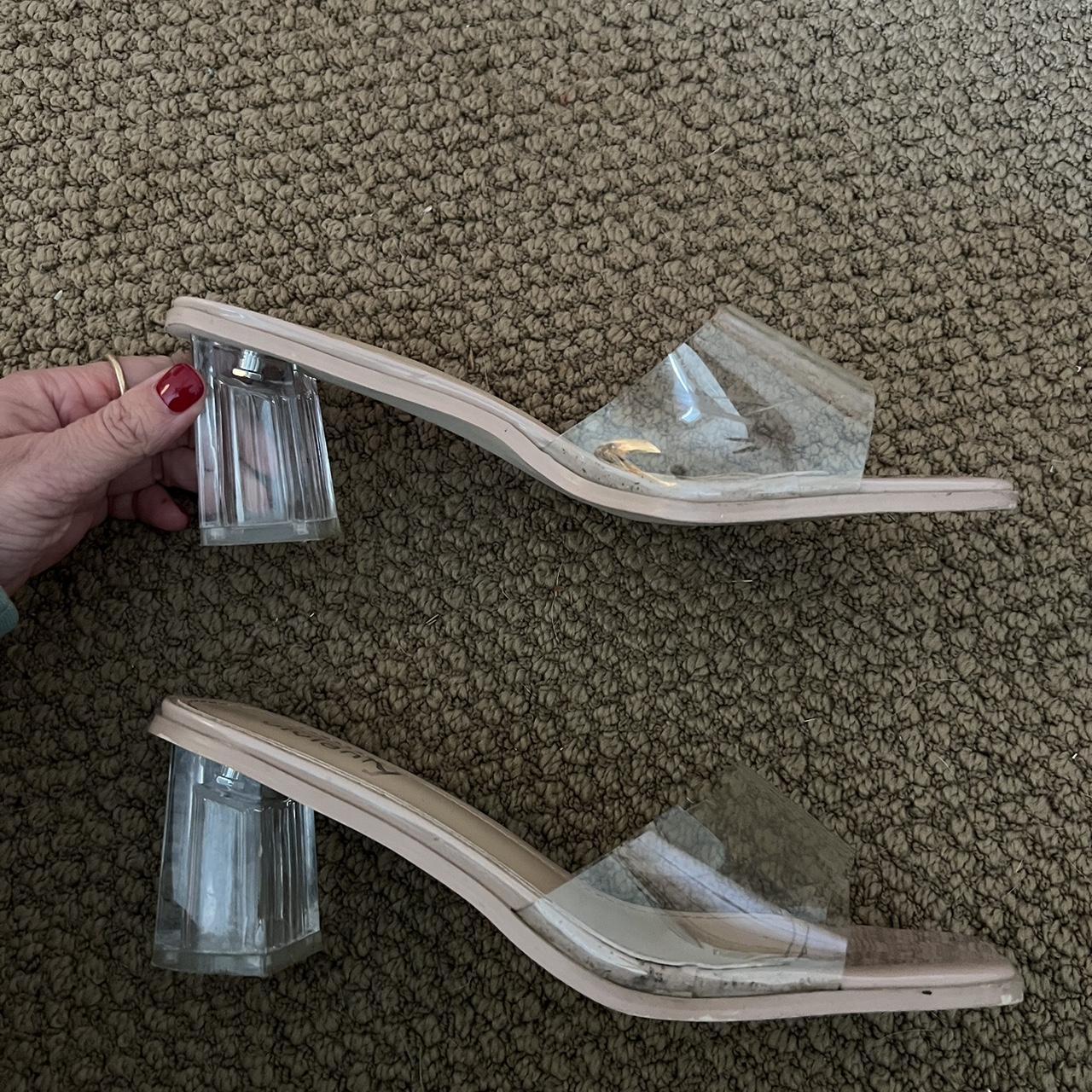Super adorable clear mini pumps! Approx 2.5” heel... - Depop