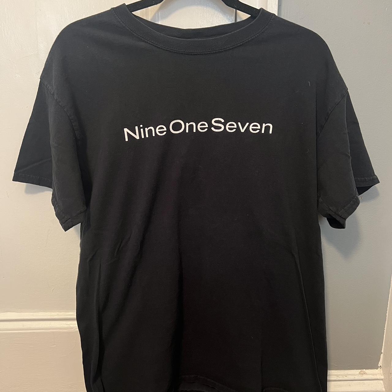 Nine One Seven Black Logo T-Shirt - Depop