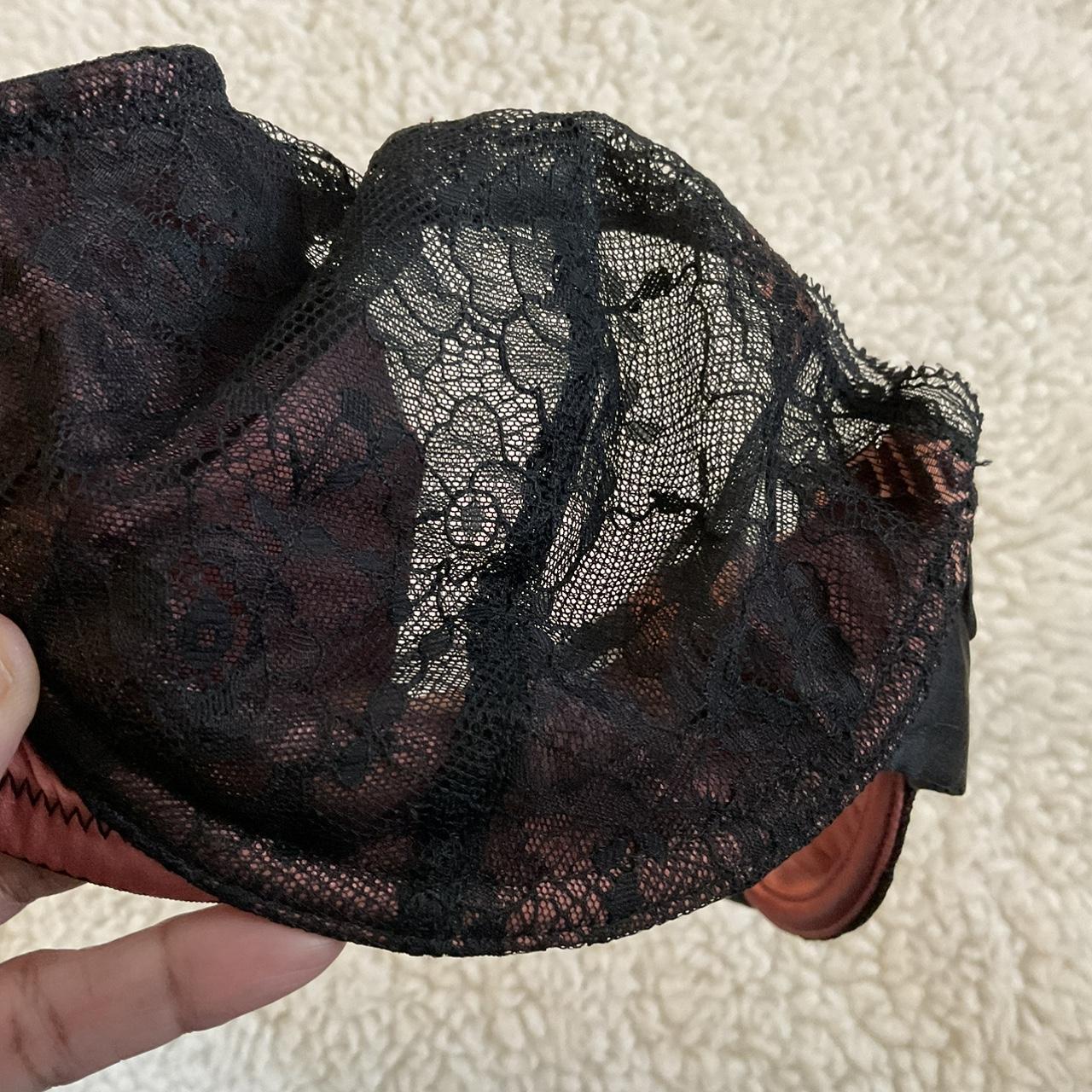 Heidi Klum Intimates Bra Mineral Sands Cedar/Black... - Depop