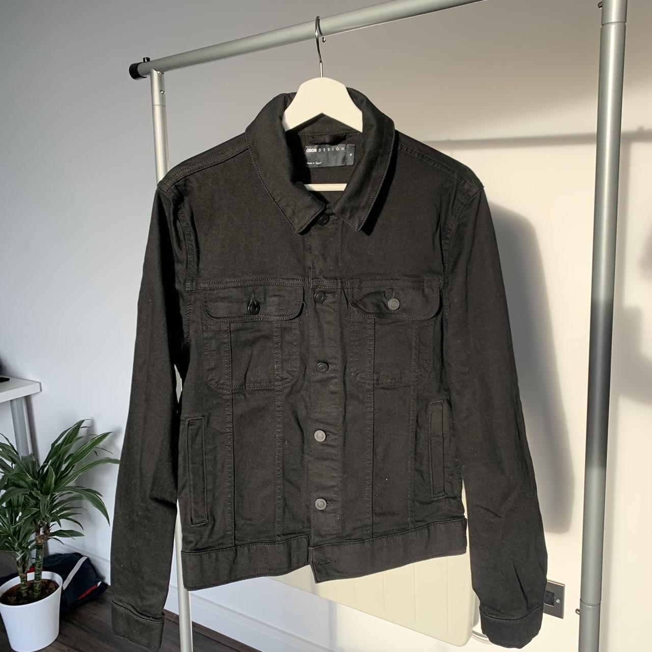 Black ASOS Design denim jacket #denim #jacket... - Depop