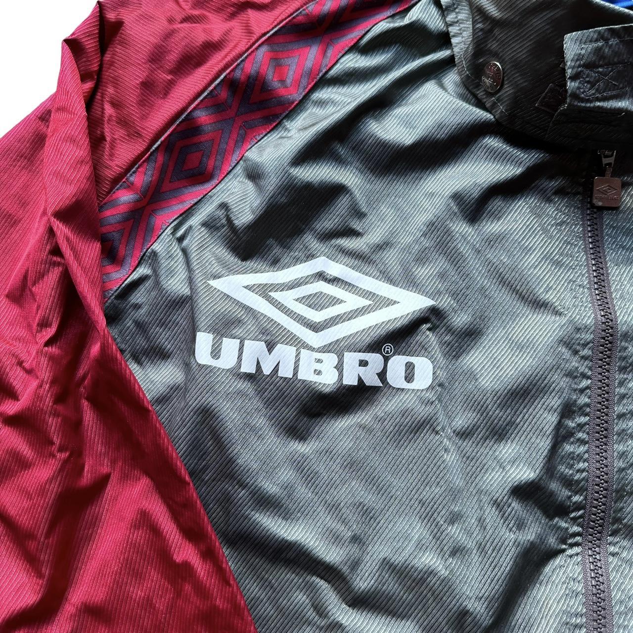 Great Umbro pro training jacket. Silver and red... - Depop