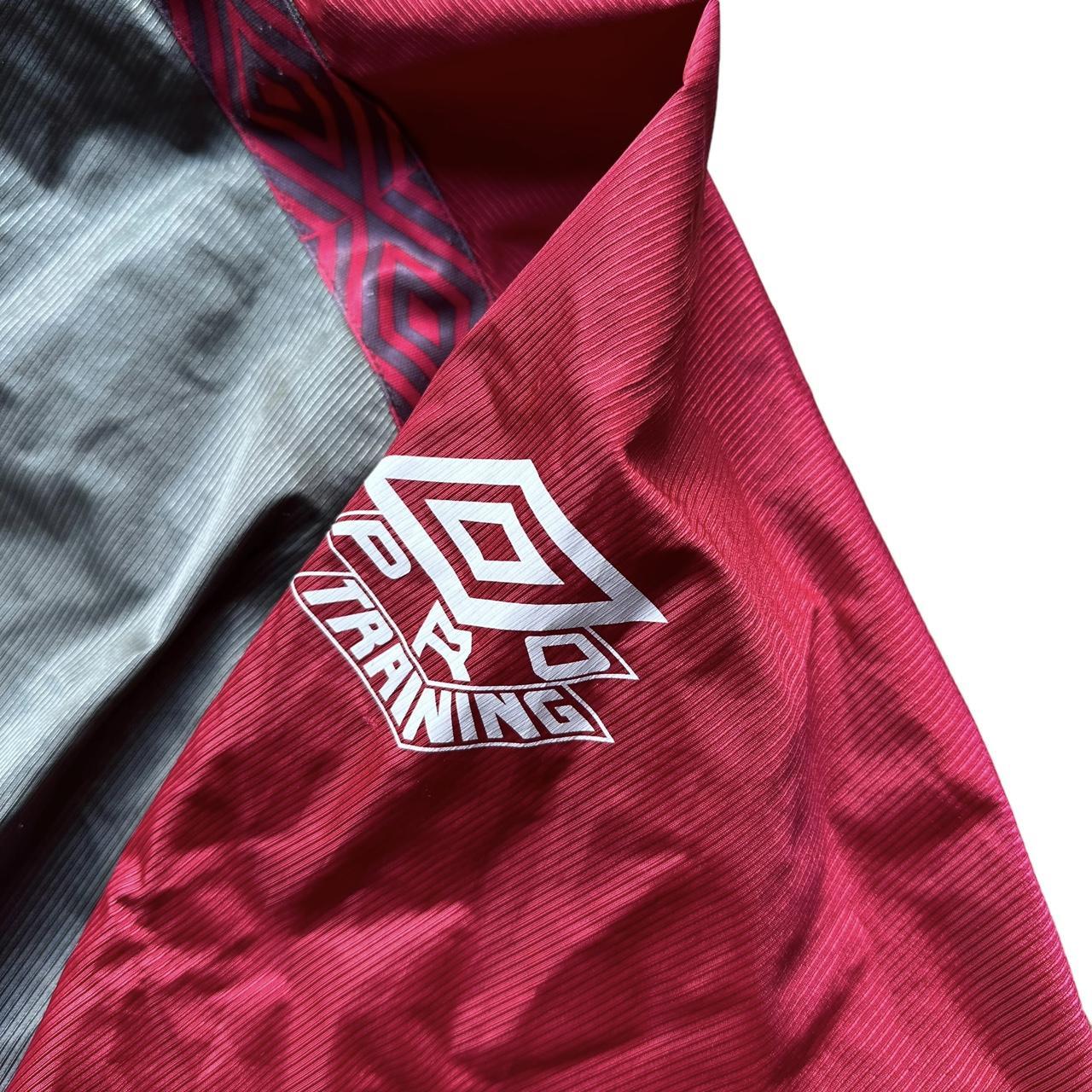 Great Umbro pro training jacket. Silver and red... - Depop