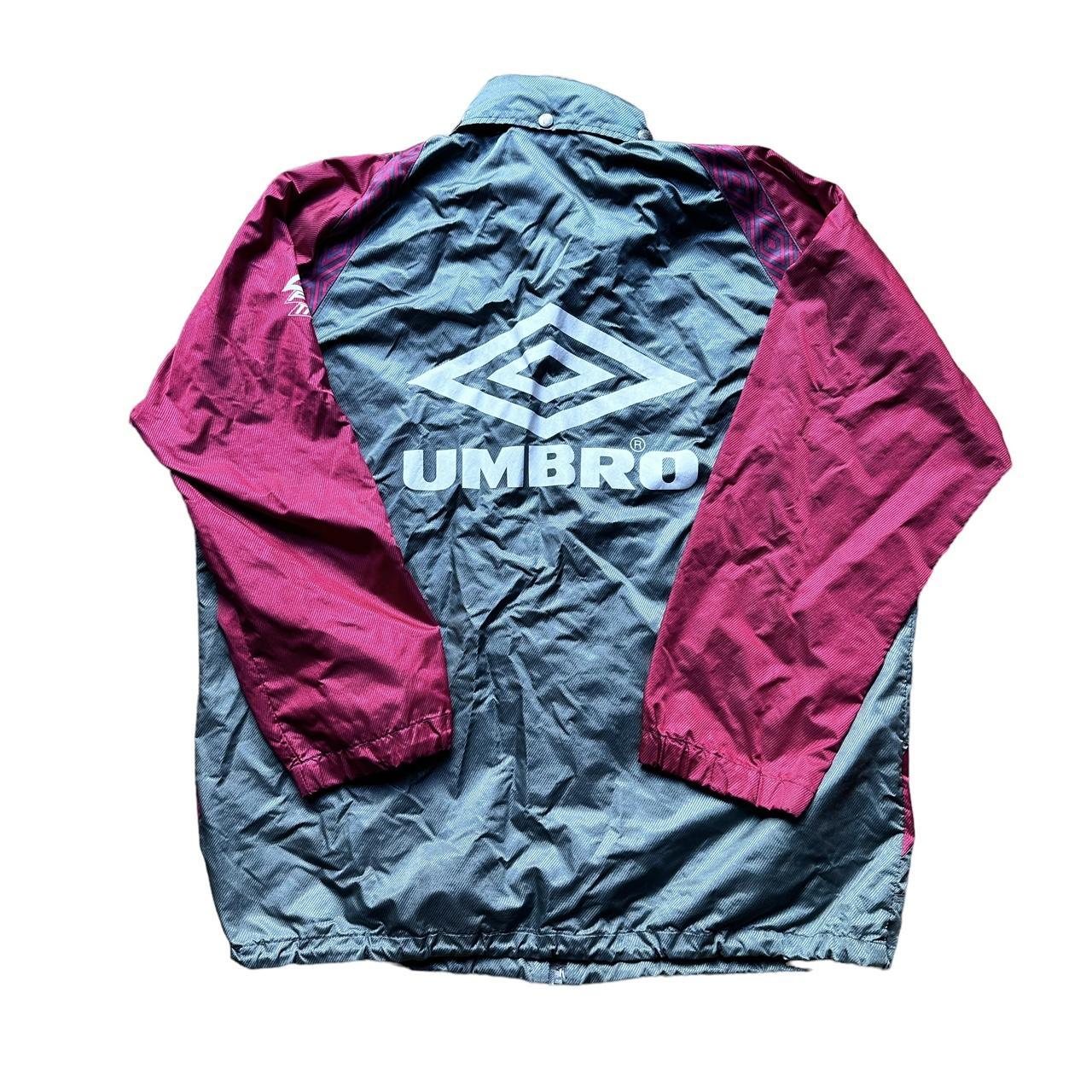 Great Umbro pro training jacket. Silver and red... - Depop