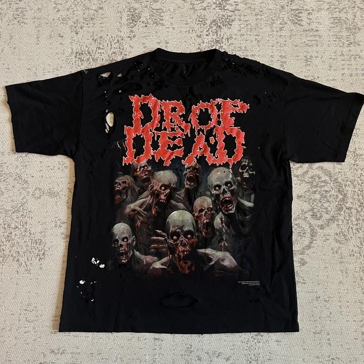 drop dead rot ‘n’ roll tee distressed | Depop