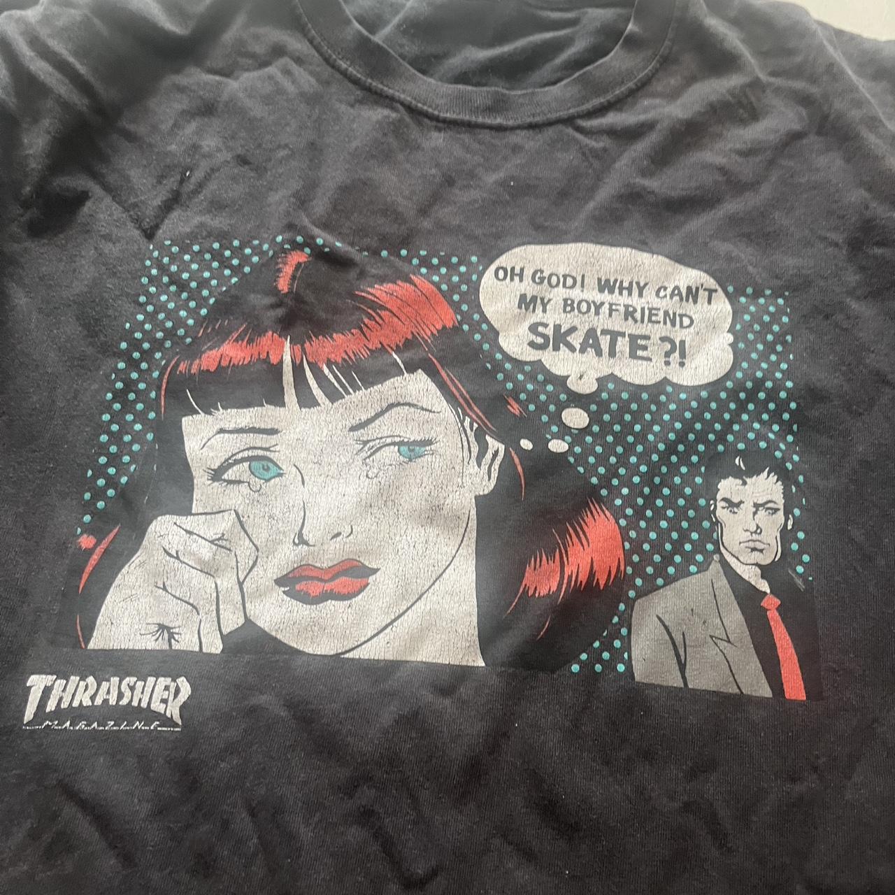 thrasher boyfriend tee iconic outfit guy - Depop