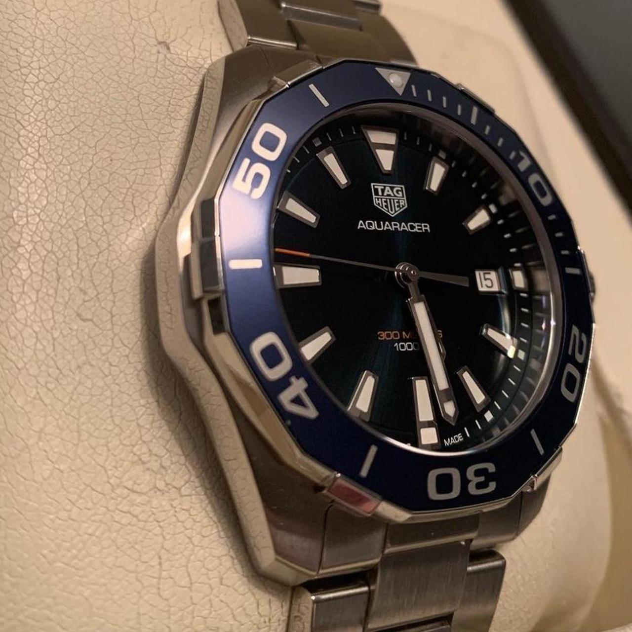Tag Heur Aquaracer Blue dial WAY111C.BA0928 Great... - Depop