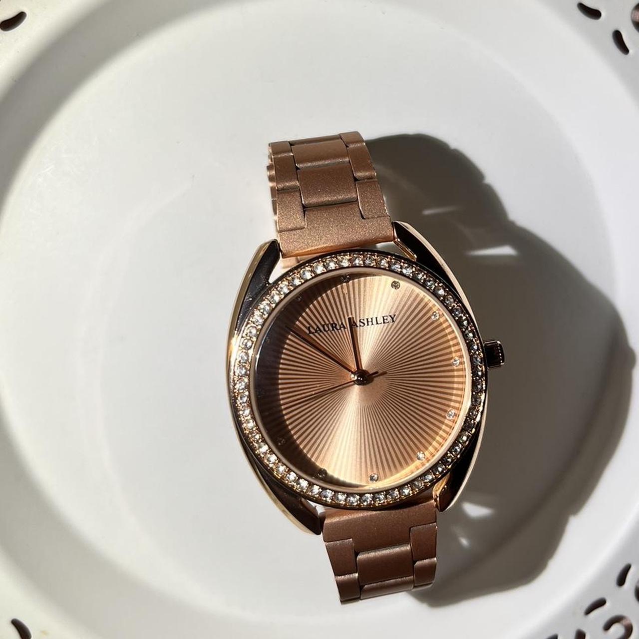 Laura Ashley watch Rose gold Worn once Great... - Depop