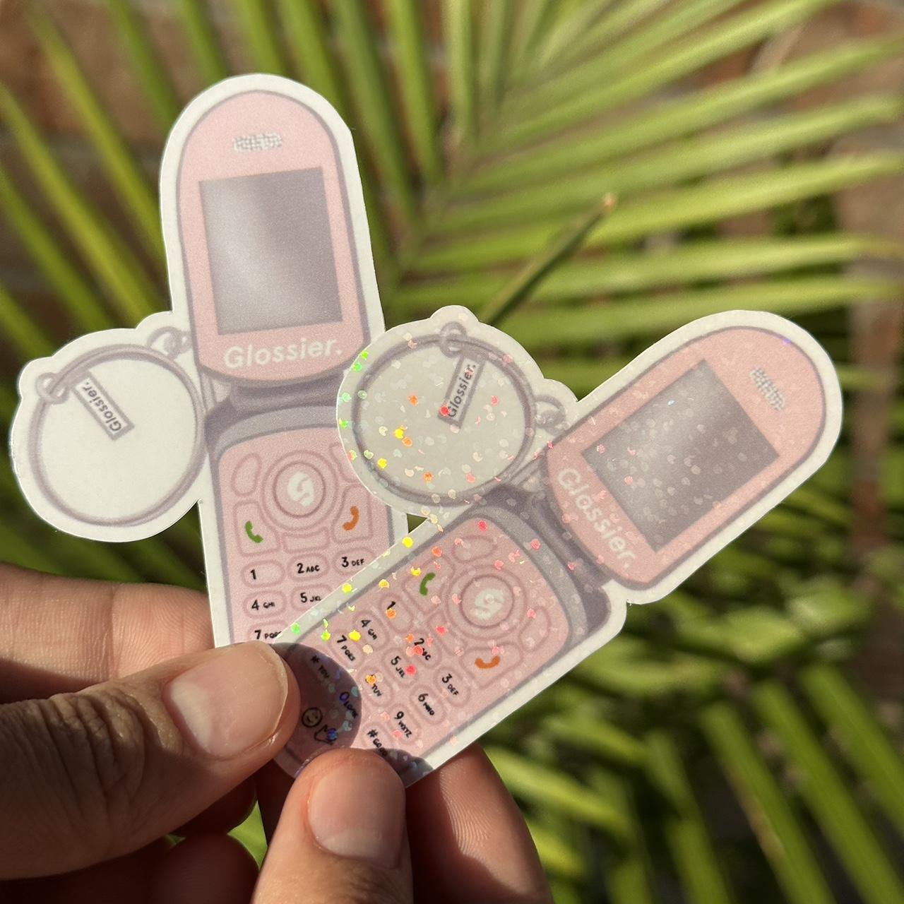 Glossier inspired Stickers Handmade and designed by... - Depop
