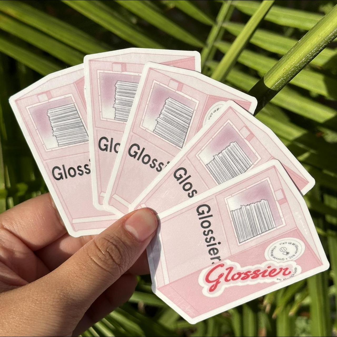 Glossier inspired Stickers Handmade and designed by... - Depop