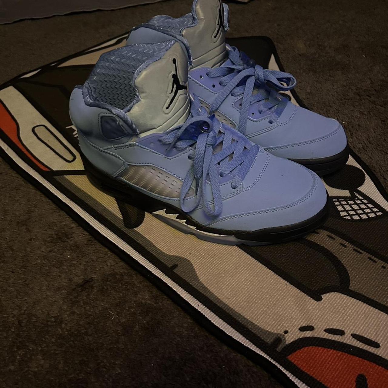 Jordan 5s “UNC University” Reflective tongue. - Depop