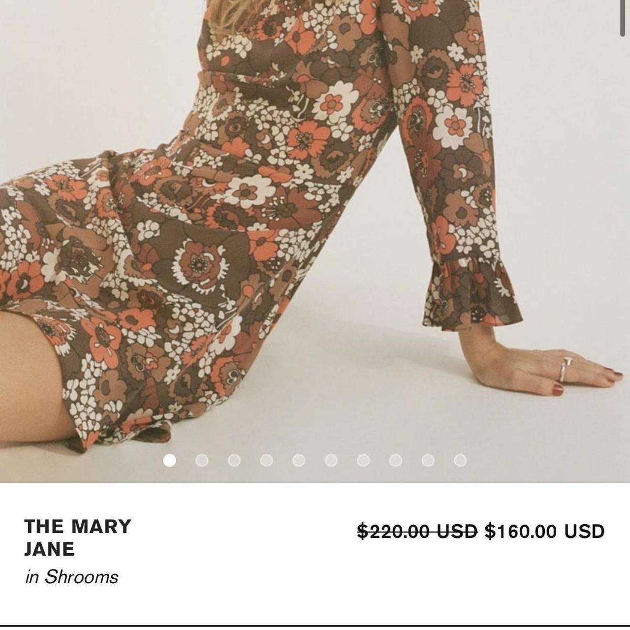 Realisation par mary jane long sleeve mini dress in... - Depop