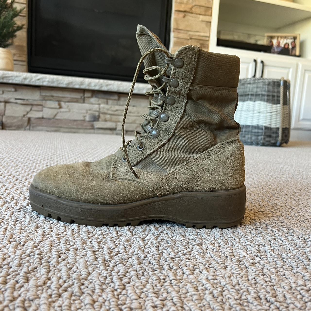 Military combat boots Size on tag says 6W, they fit... | Depop